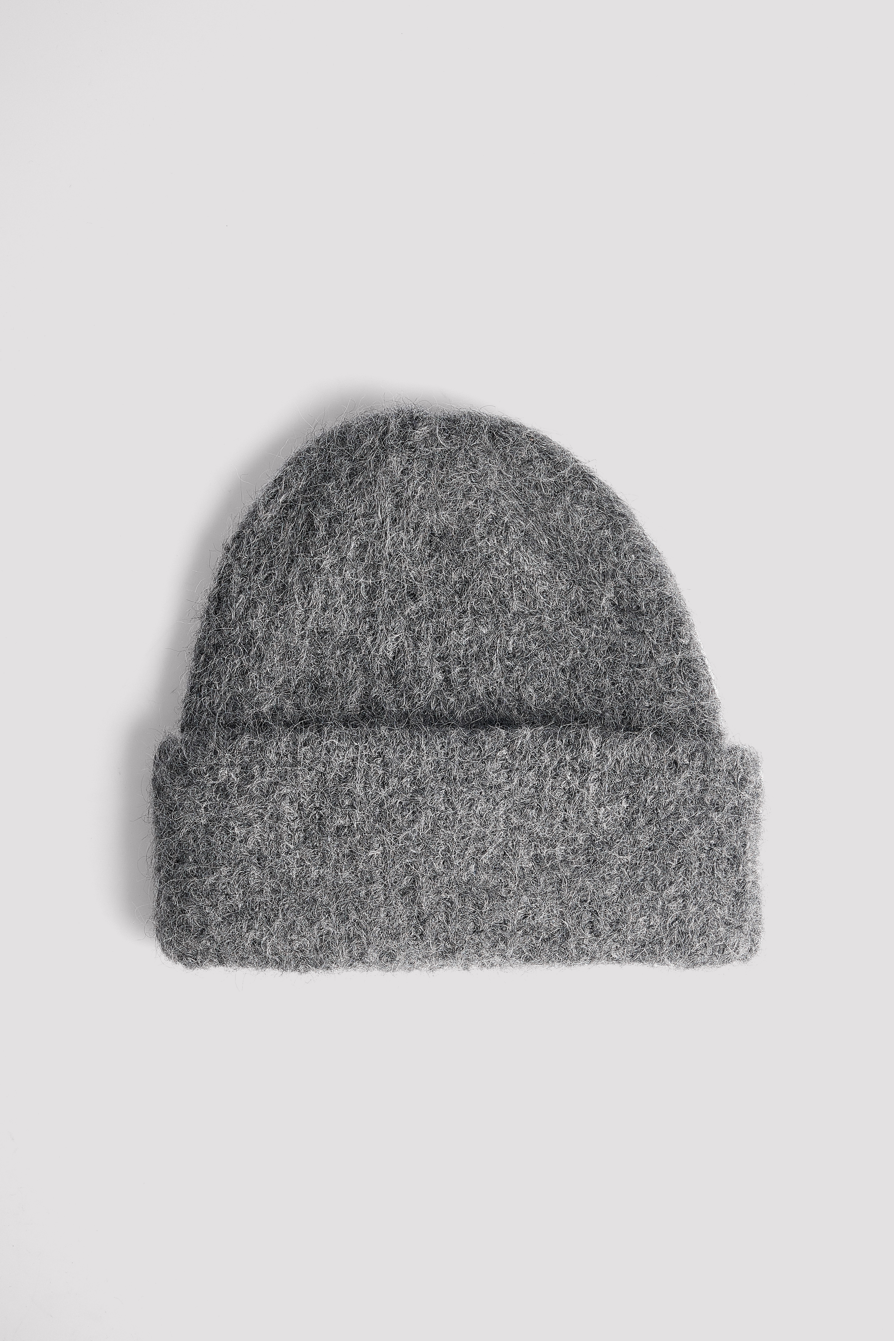 Alpaca Blend Beanie Grey | NA-KD
