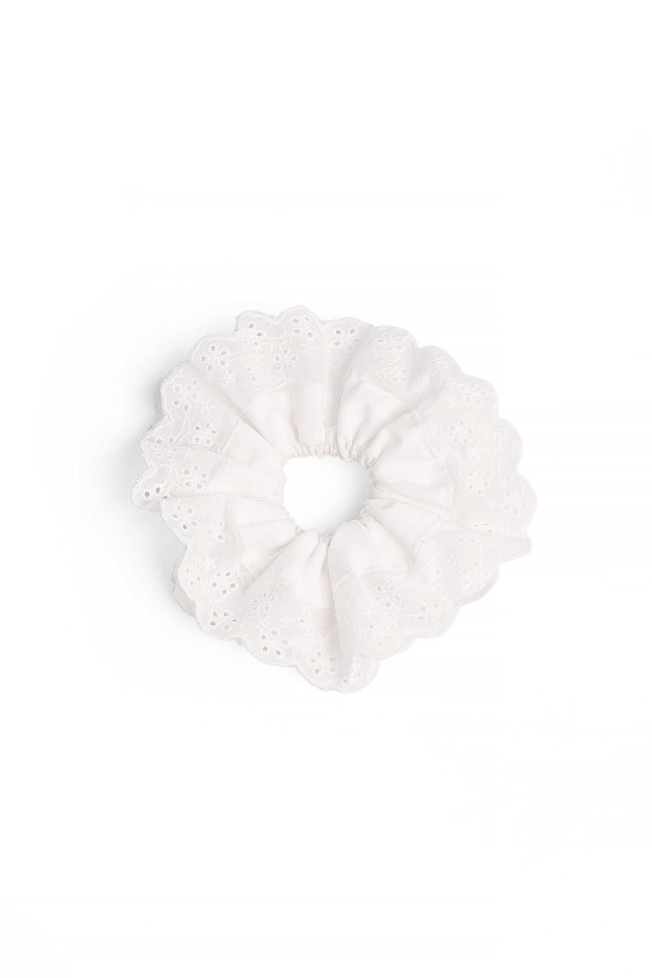 Anglaise Scrunchie White | NA-KD
