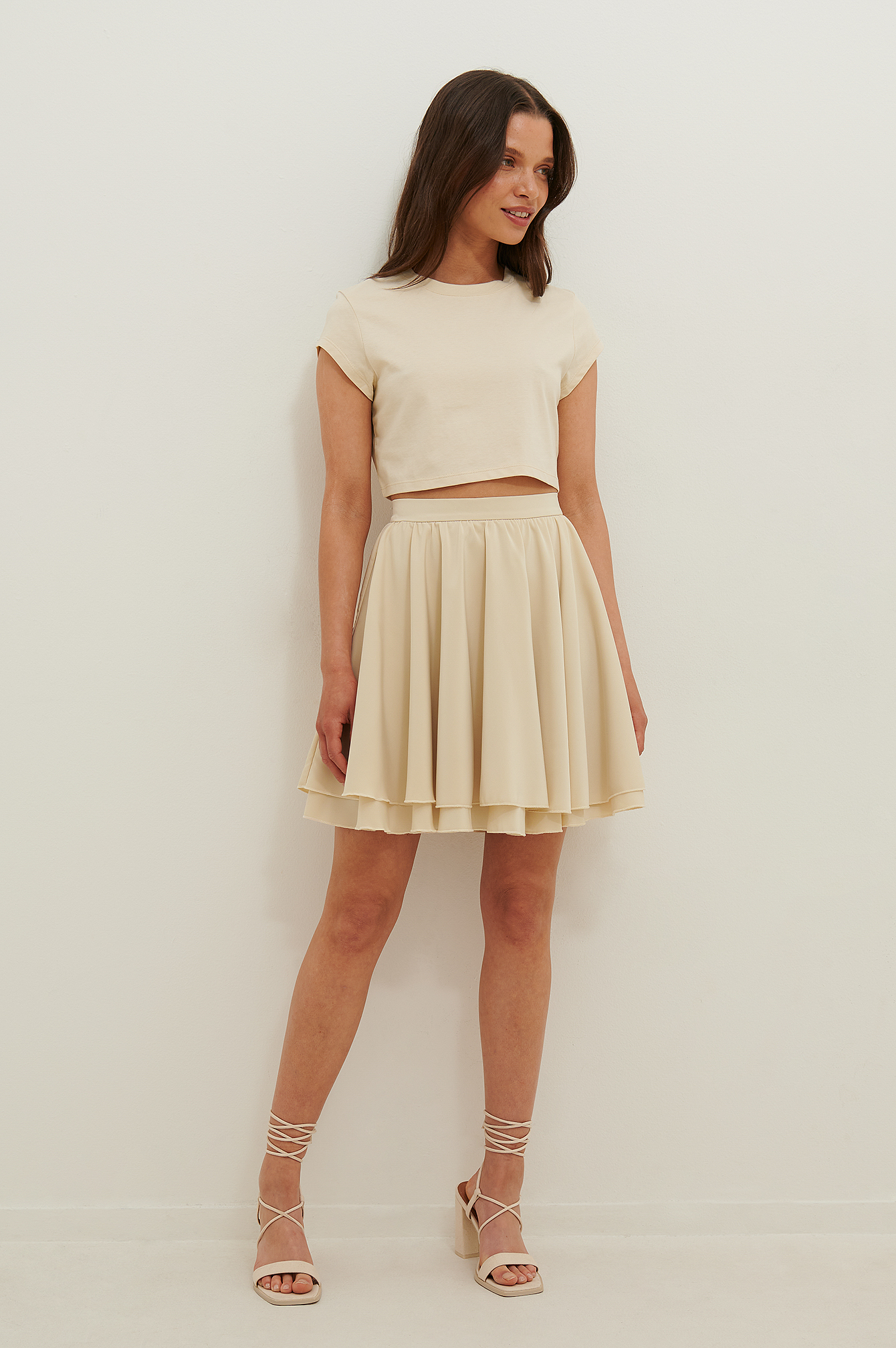 Womens Beige Mini Skirts | NA-KD | na-kd.com