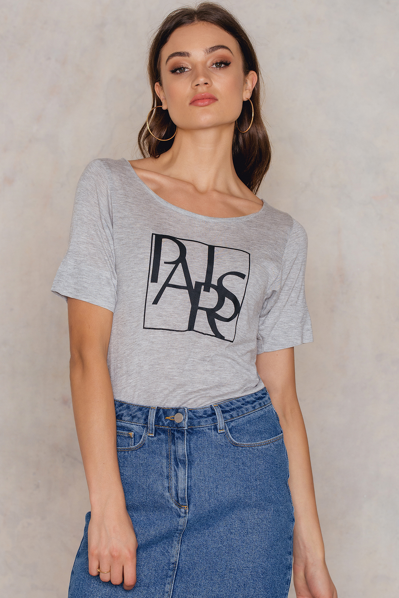 Barbara Top Grau | NA-KD