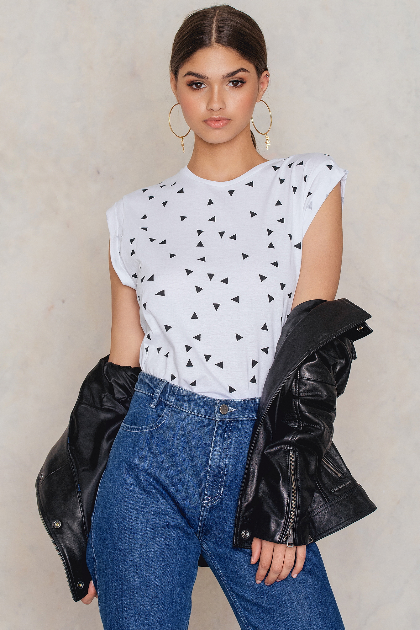 Penny tee box Blanc | NA-KD