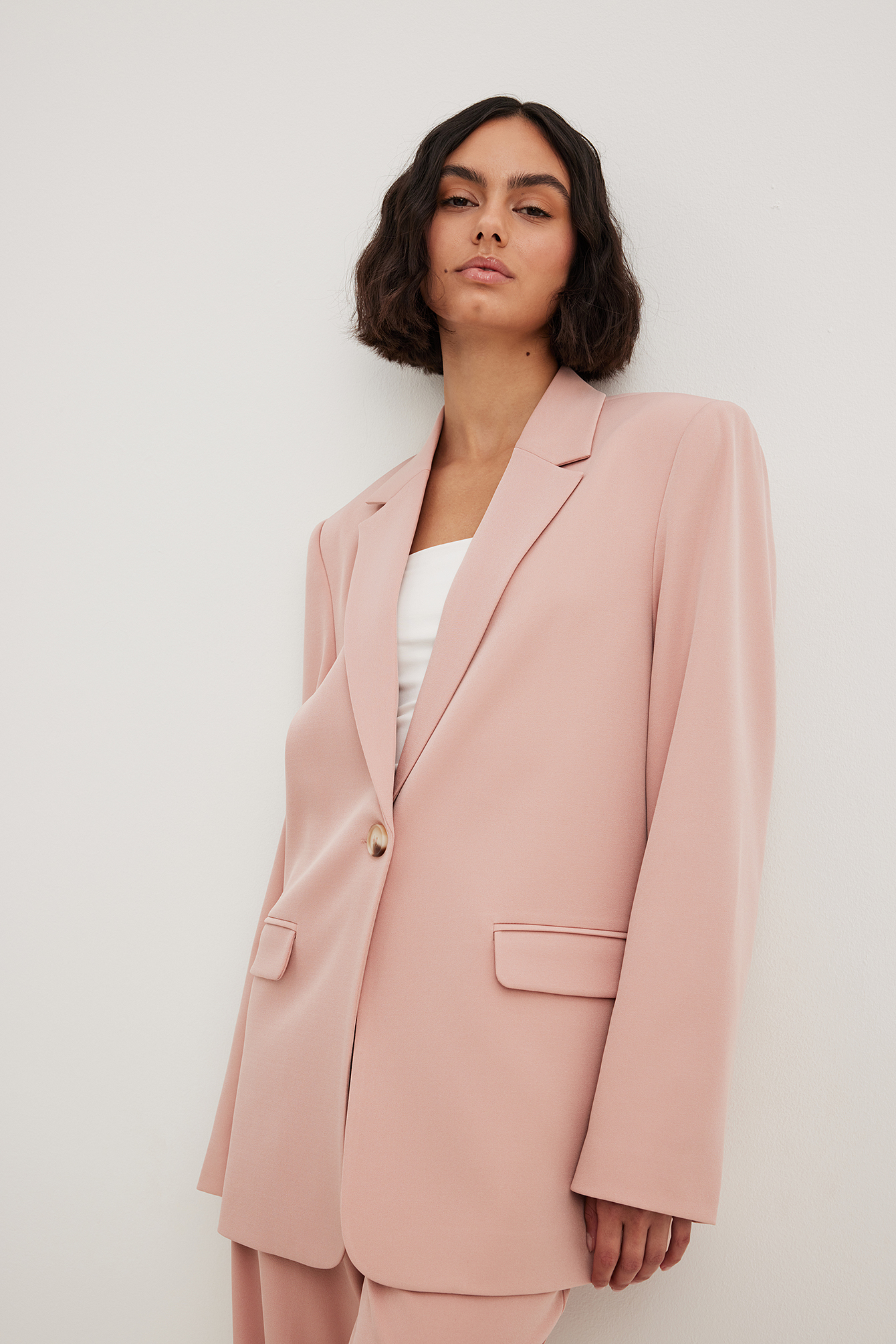 Blazer droit Rose | NA-KD