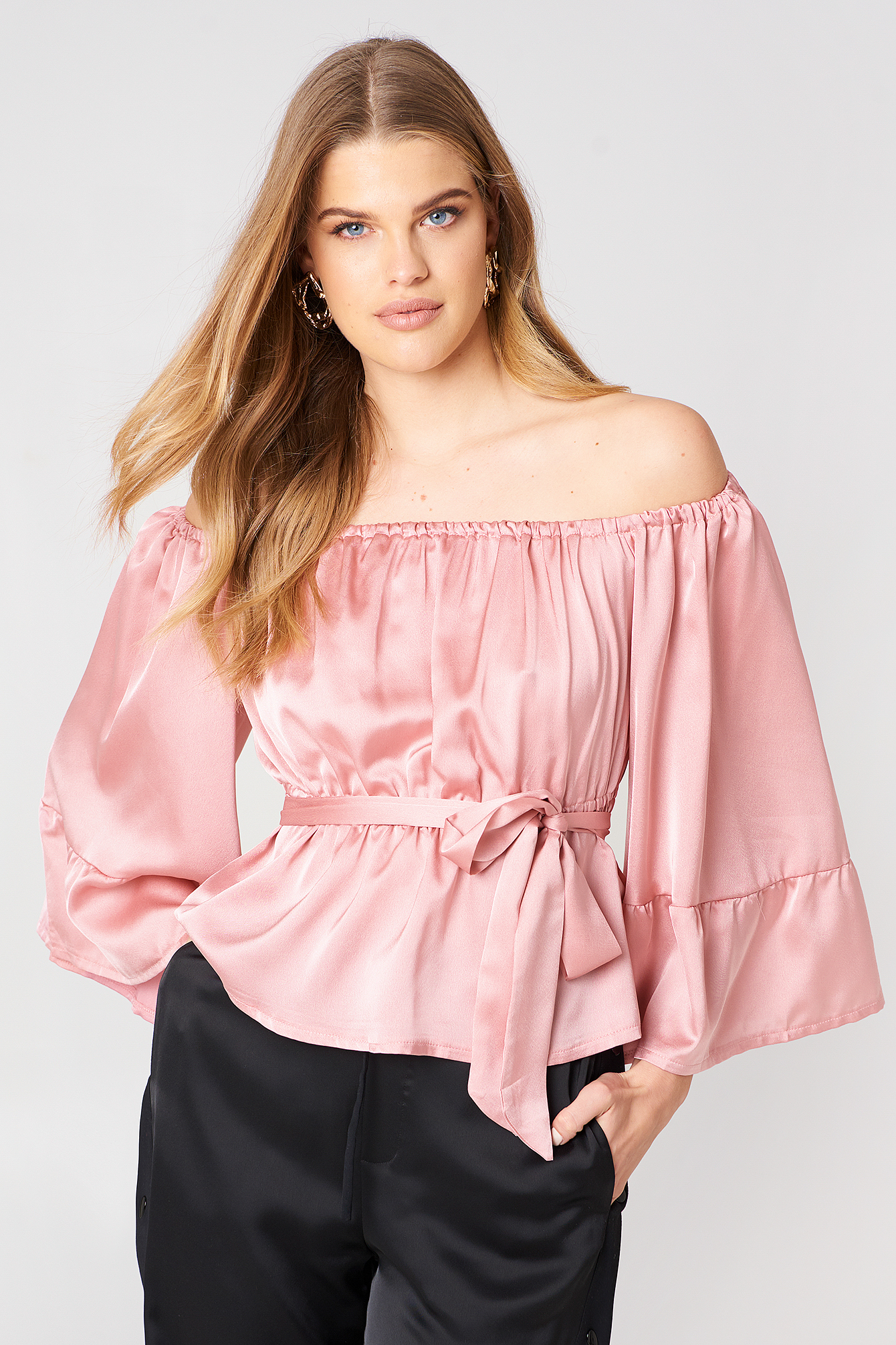 Wide Sleeve Top Pink | NA-KD