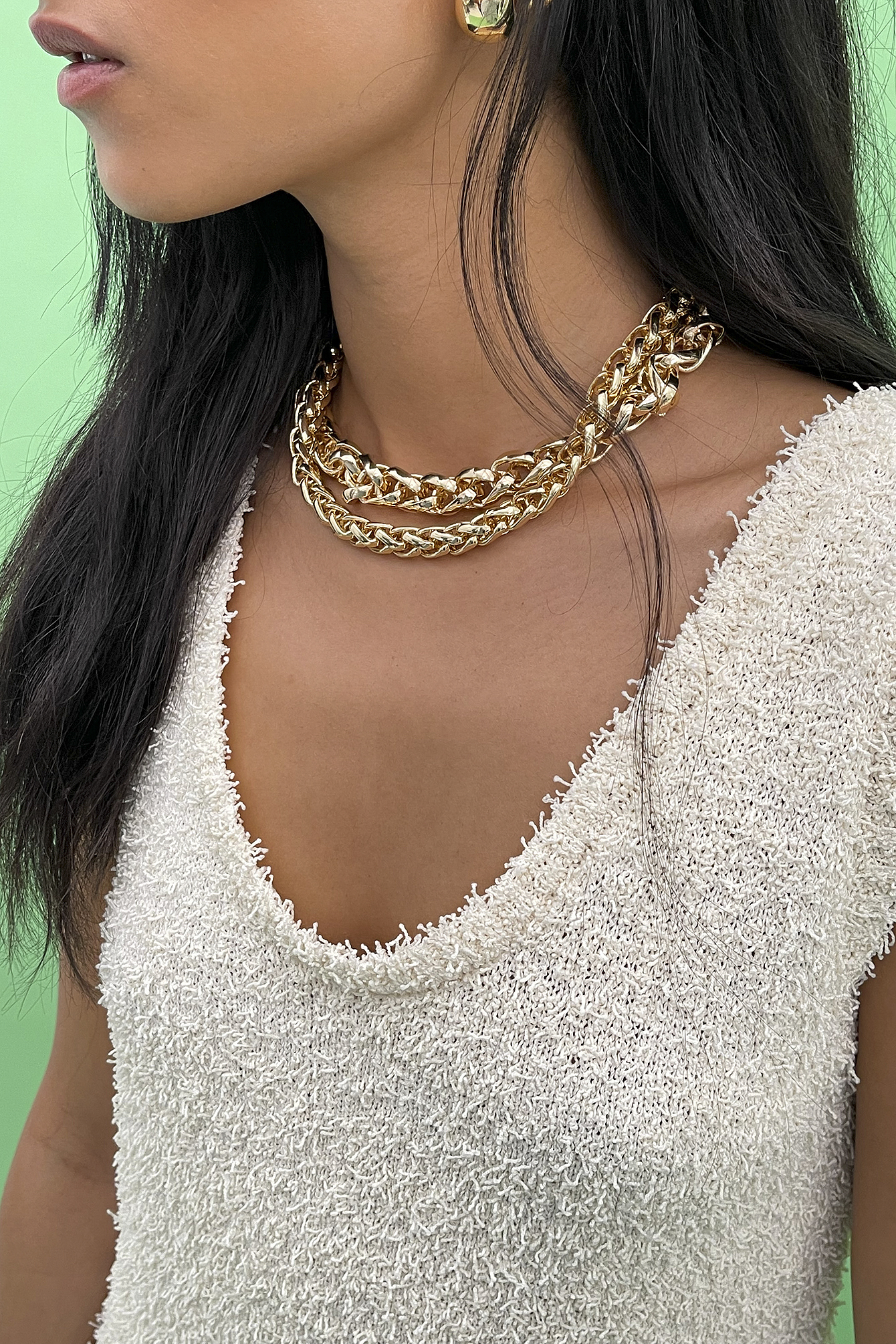 Braided Chain Necklace Gold | na-kd.com