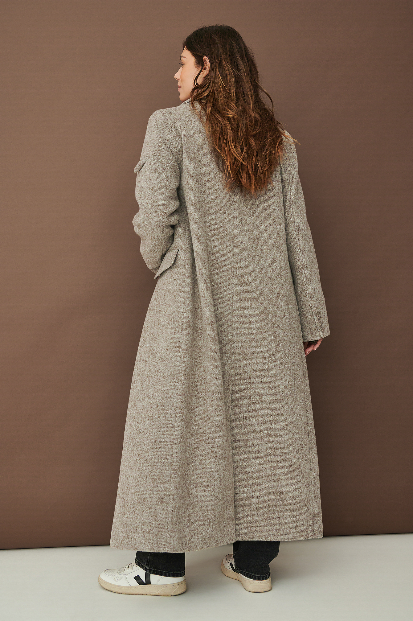 Double Button Coat Brown | na-kd.com