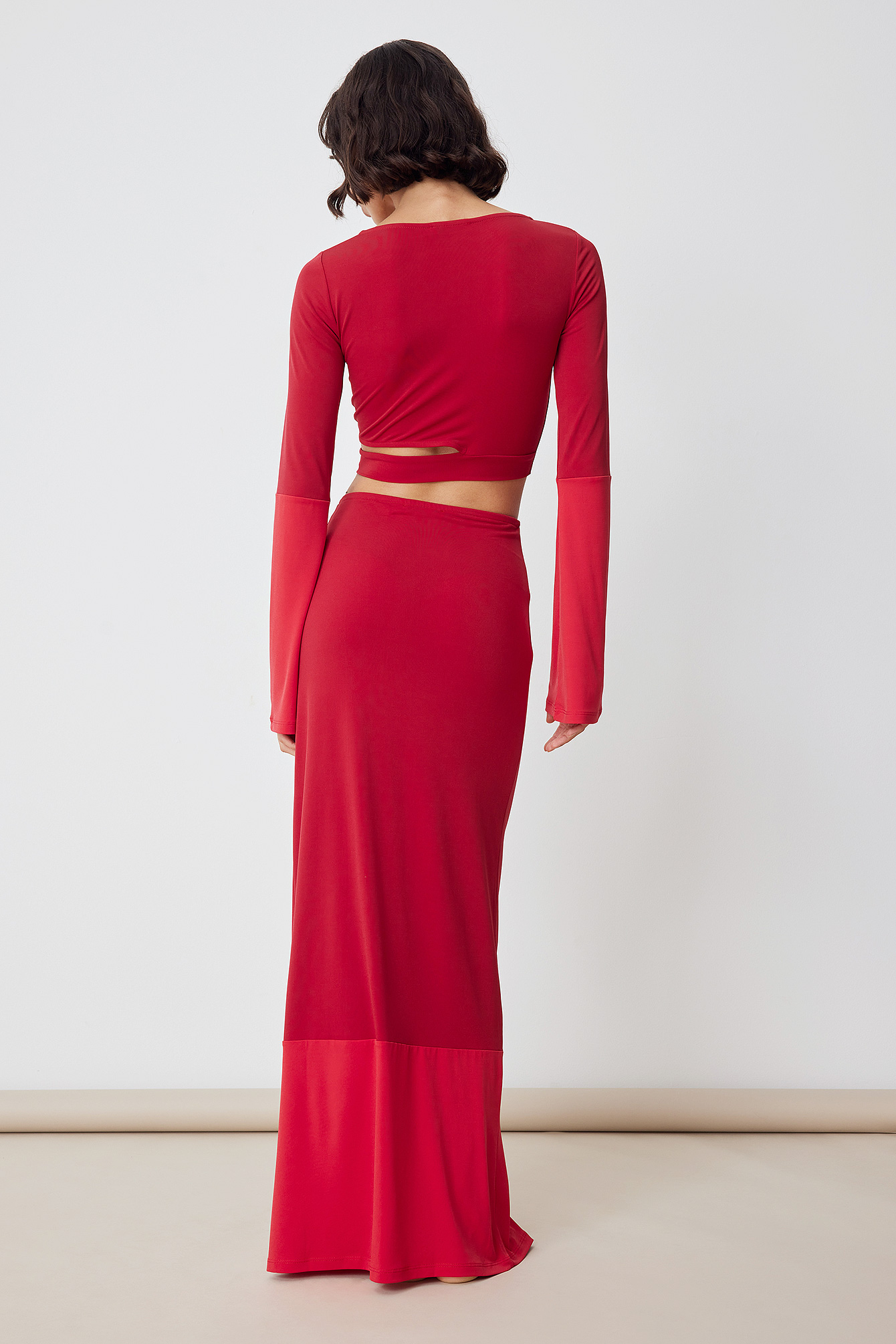 Rock mit einem Farbblock-Detail Rot | na-kd.com