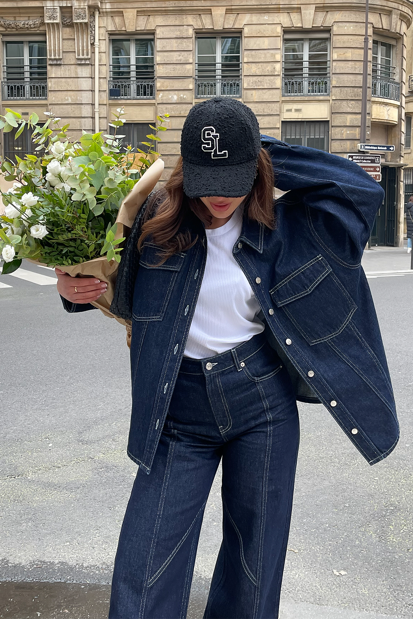 Contrast Detail Dark Blue Denim Blue | na-kd.com