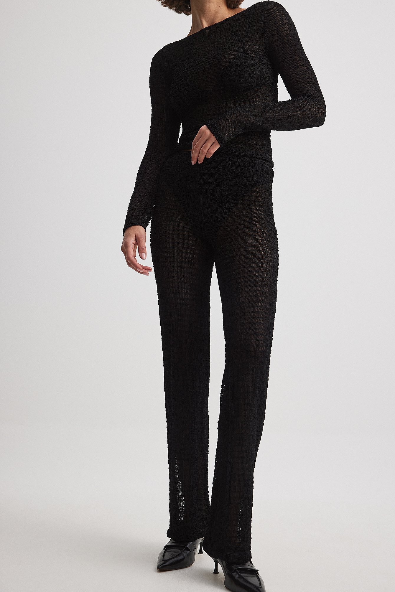 Distressed Pants Black | NA-KD