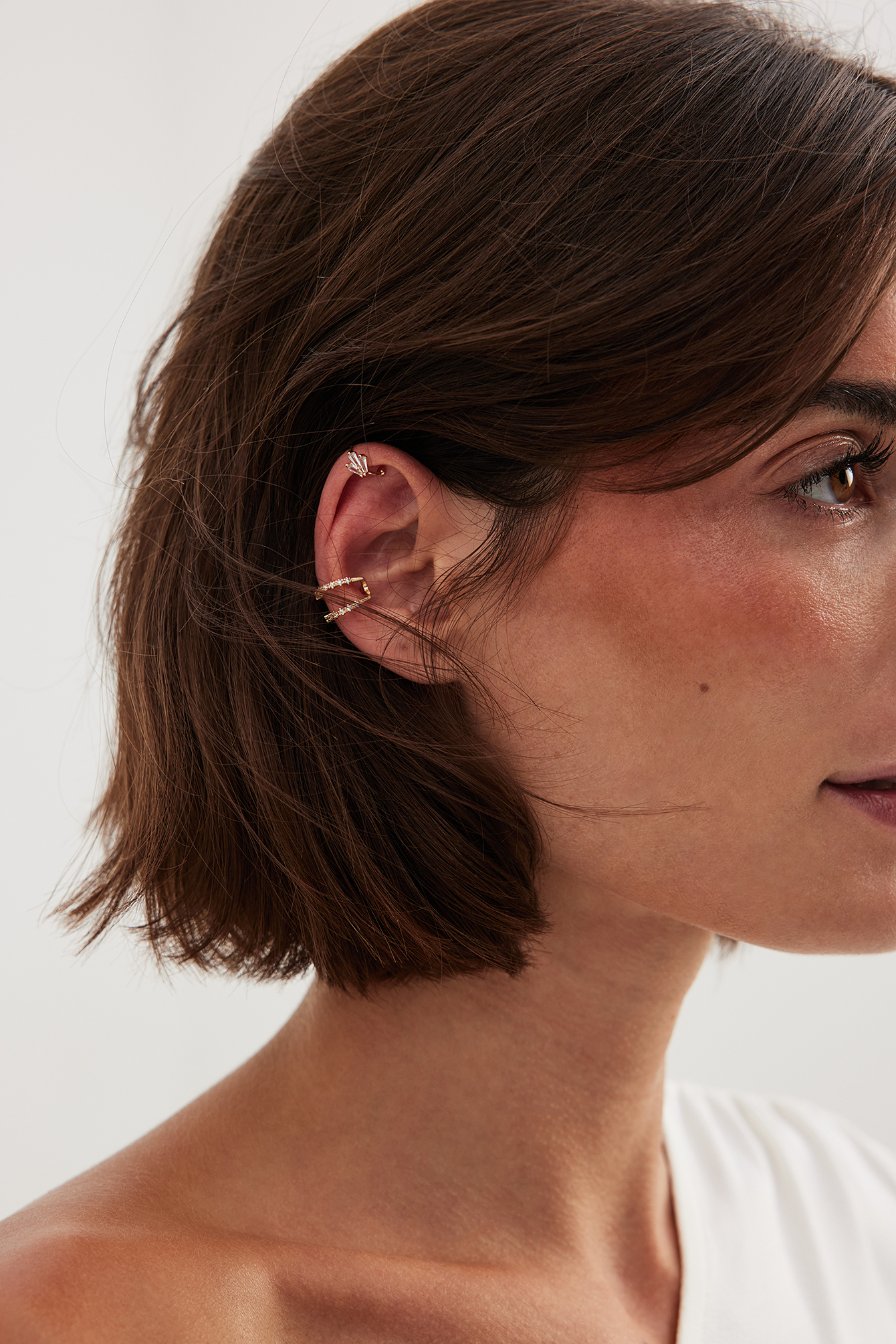 Double Pack Sparkling Ear Cuff Set Gold | NA-KD