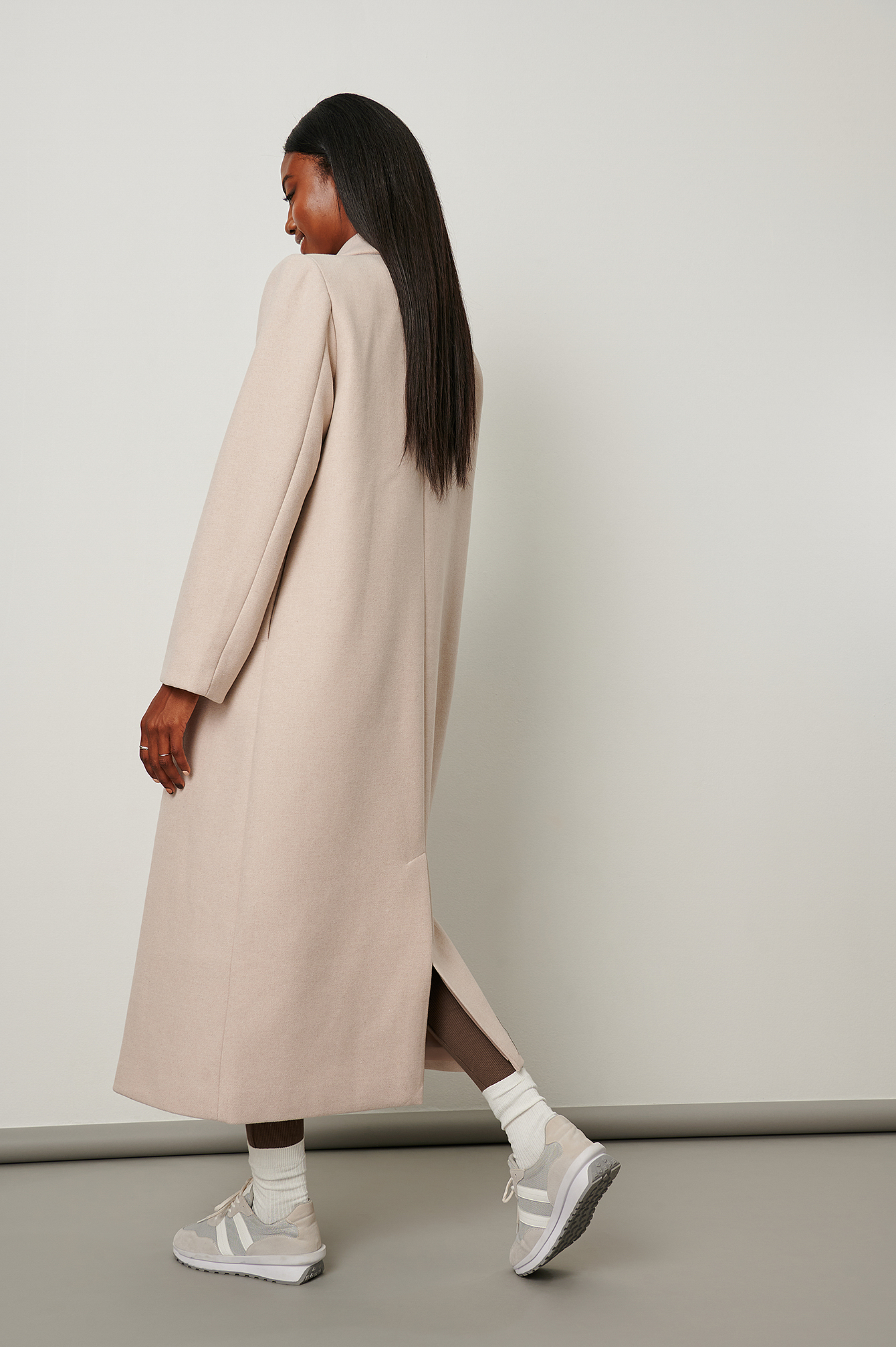 Double Button Coat Beige | na-kd.com