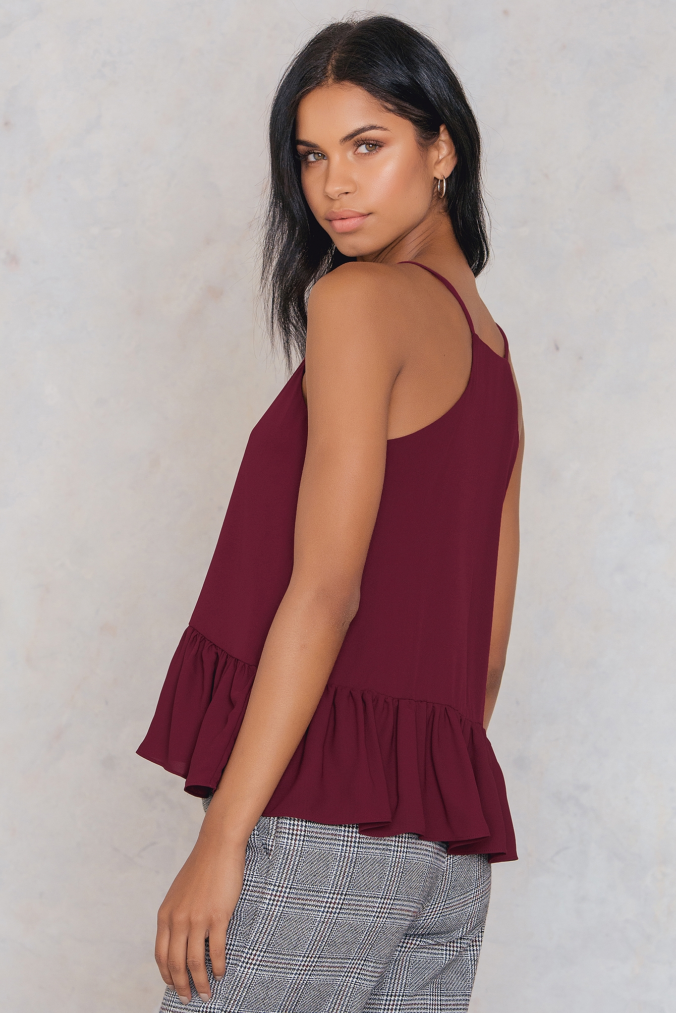 Racerback Cami Top Red | na-kd.com