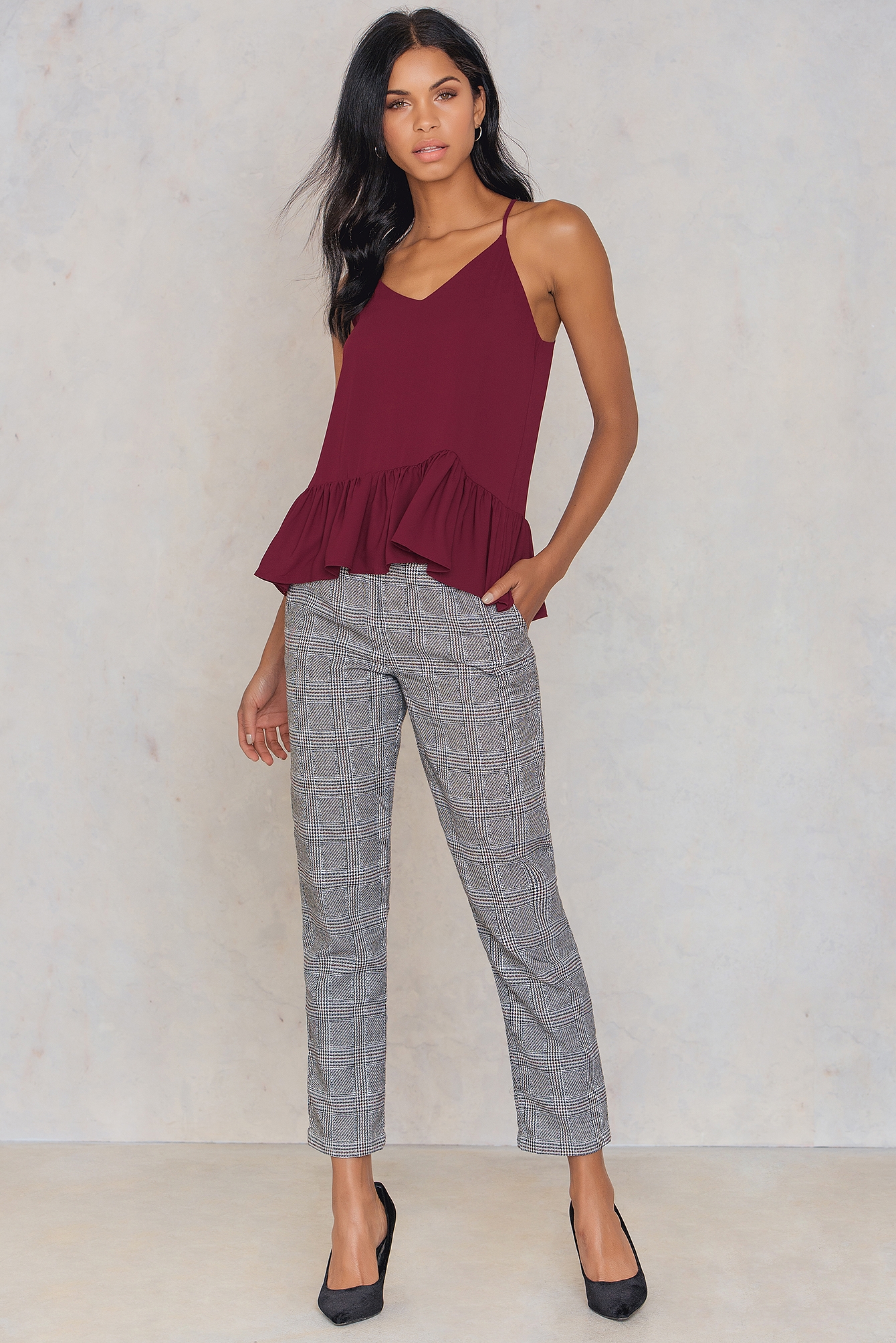 Racerback Cami Top Red | na-kd.com