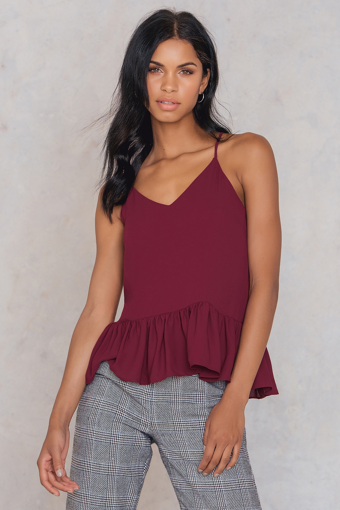 Racerback Cami Top Red | NA-KD