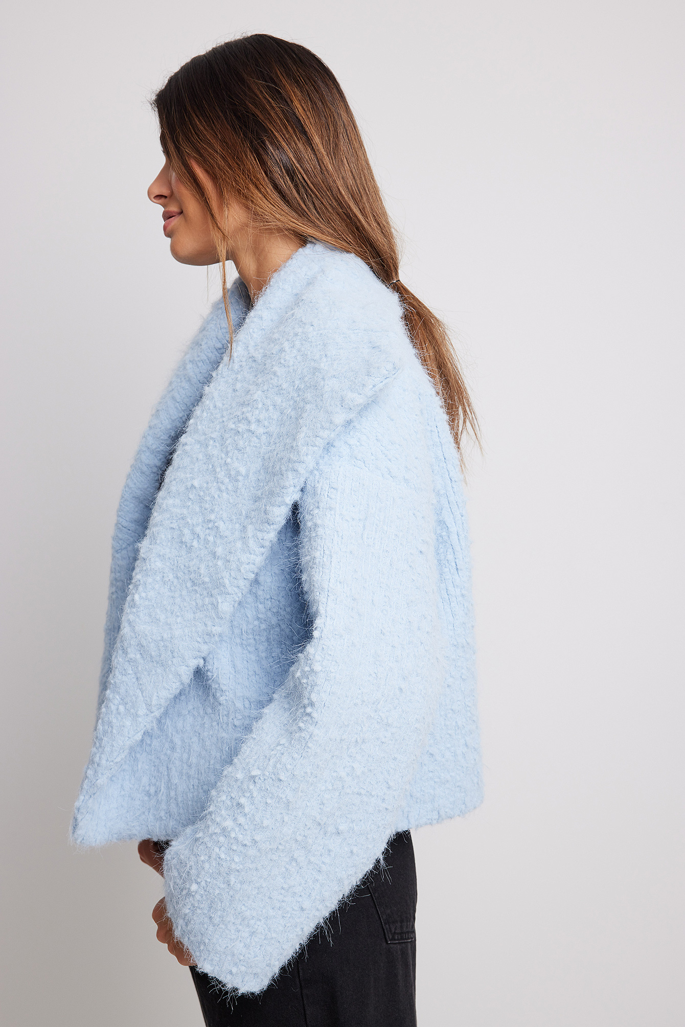 Fold Collar Jacket Blue | NA-KD