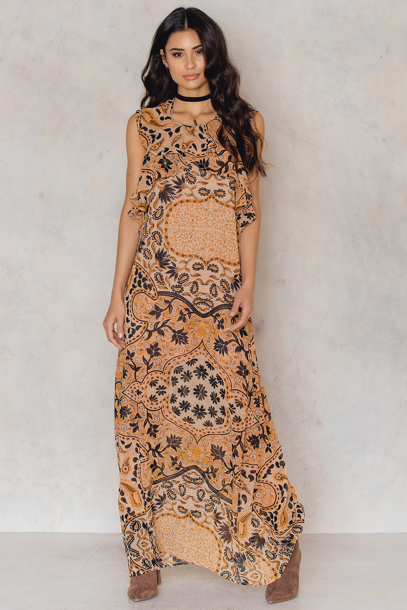 Margot Maxi Dress Multicolor | na-kd.com