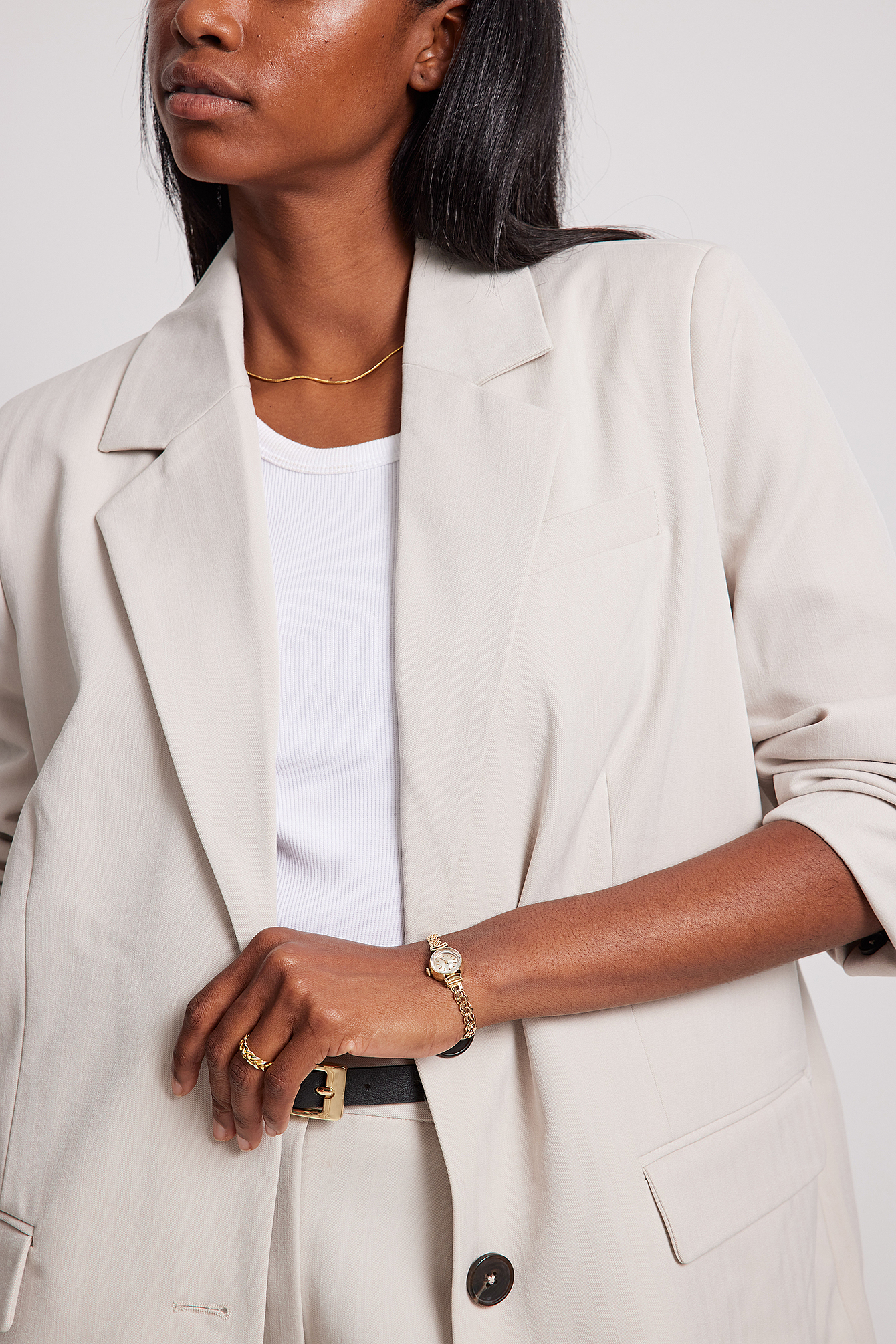 Beige blazer - Finn den beste prisen på Prisjakt