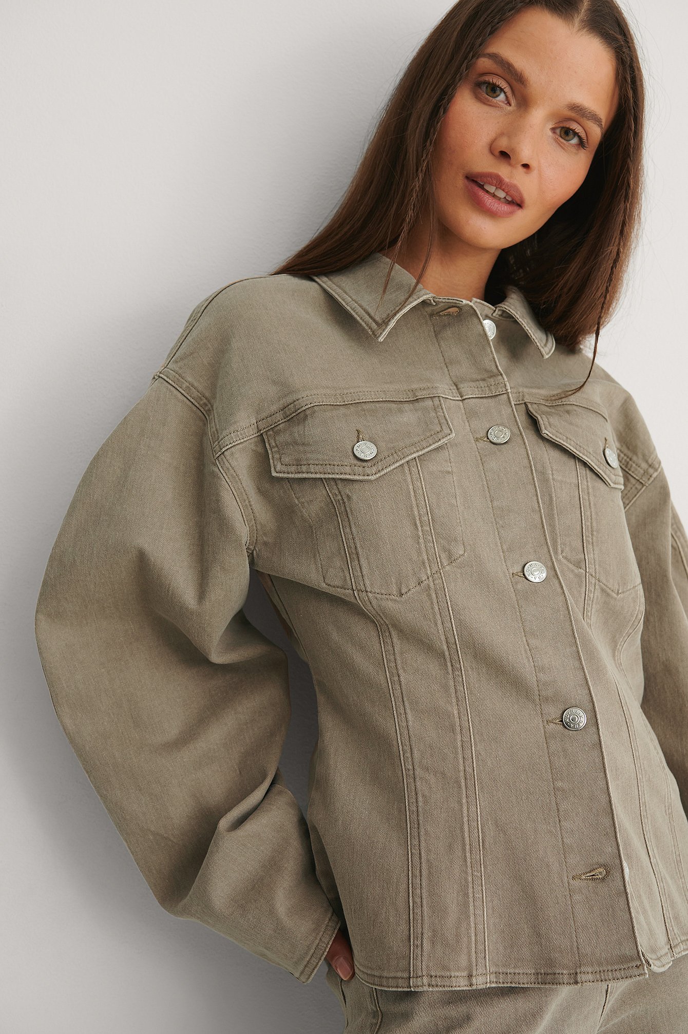 Contrast Color Trench Coat Beige | na-kd.com