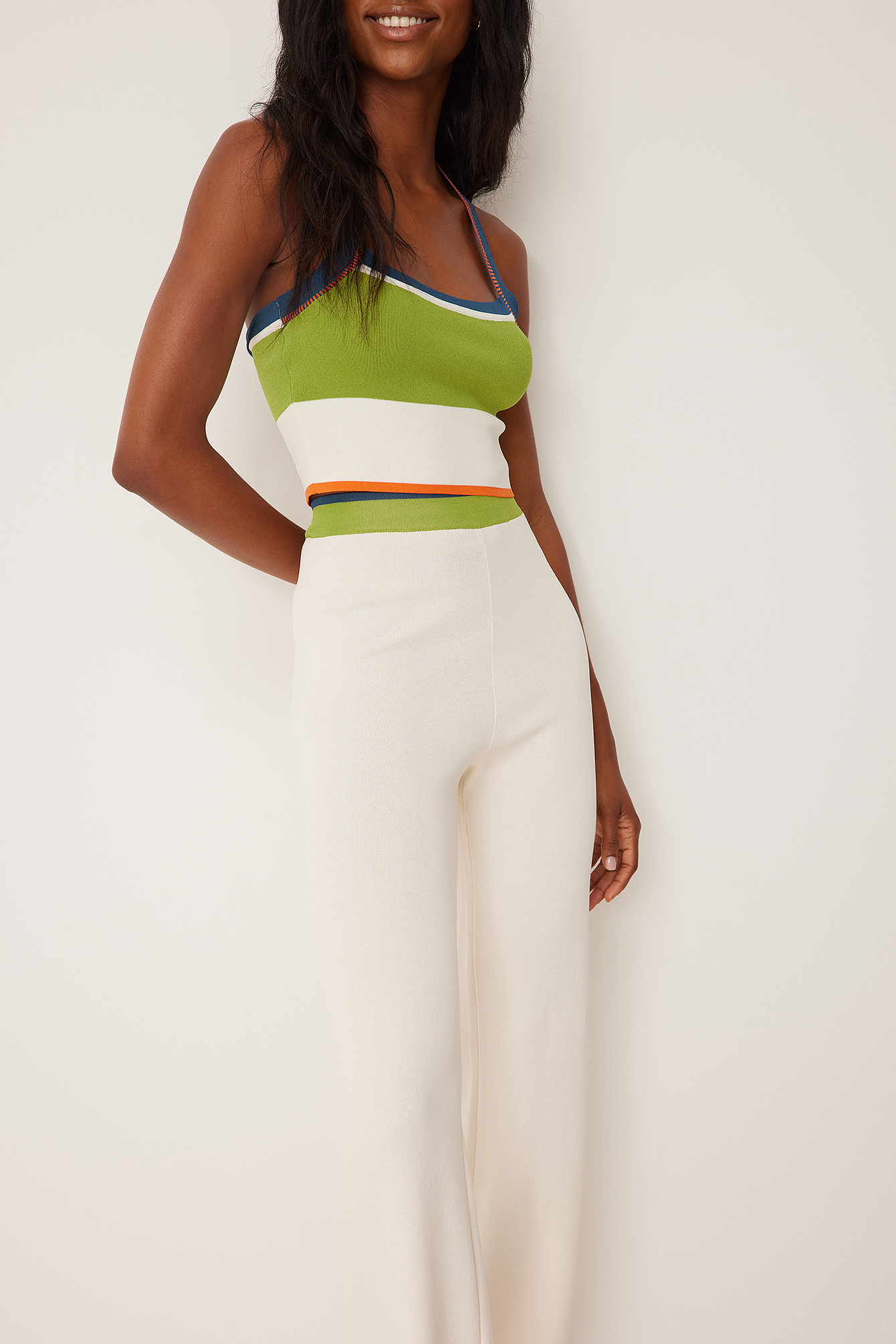 Knitted Multi Colour Top Multicolor | na-kd.com