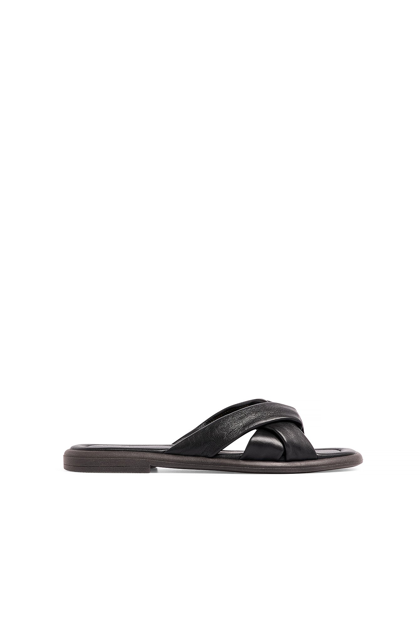 Knotted Leather Slippers Black | NA-KD