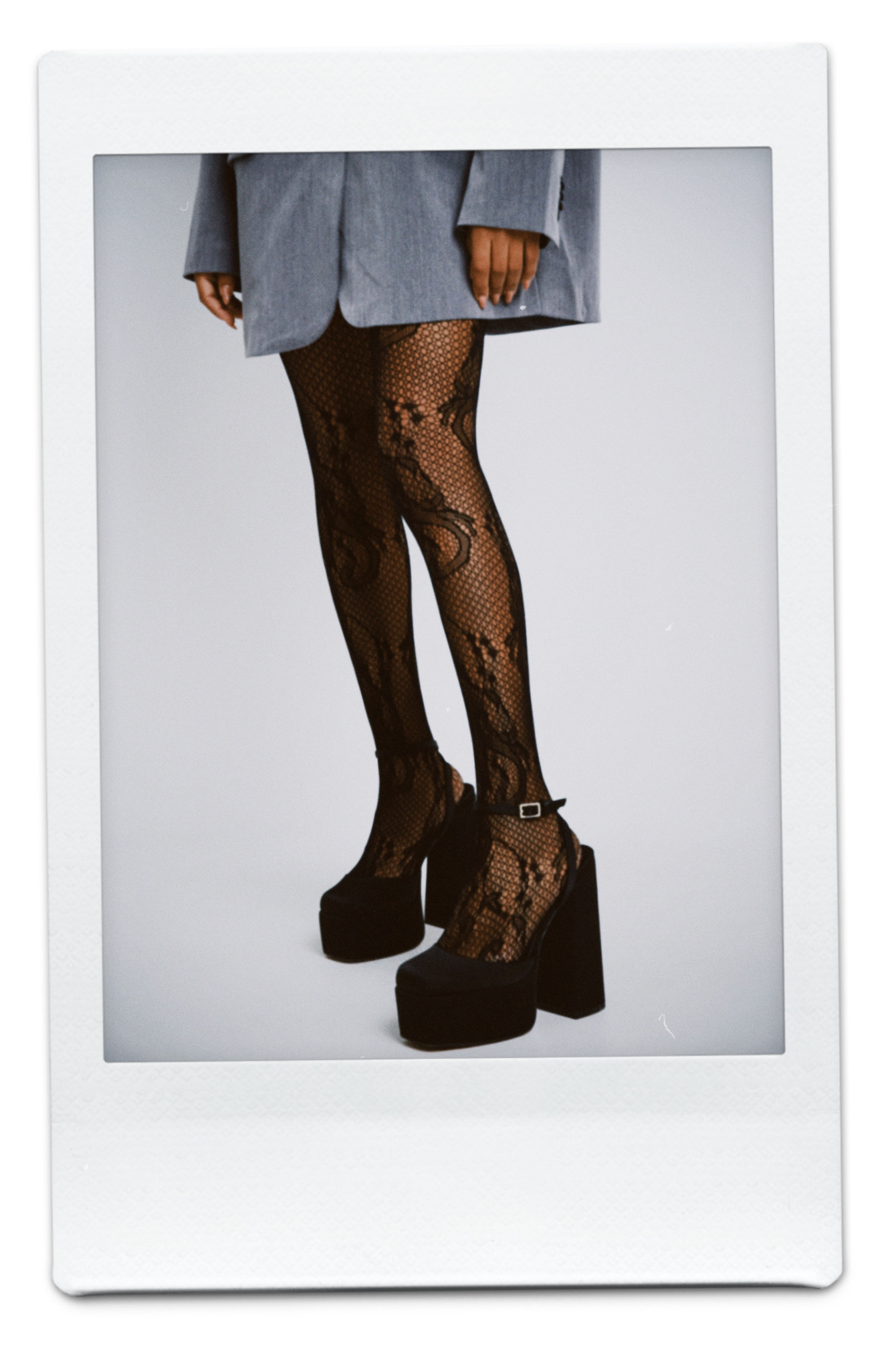 Lace Tights Black Na Kd
