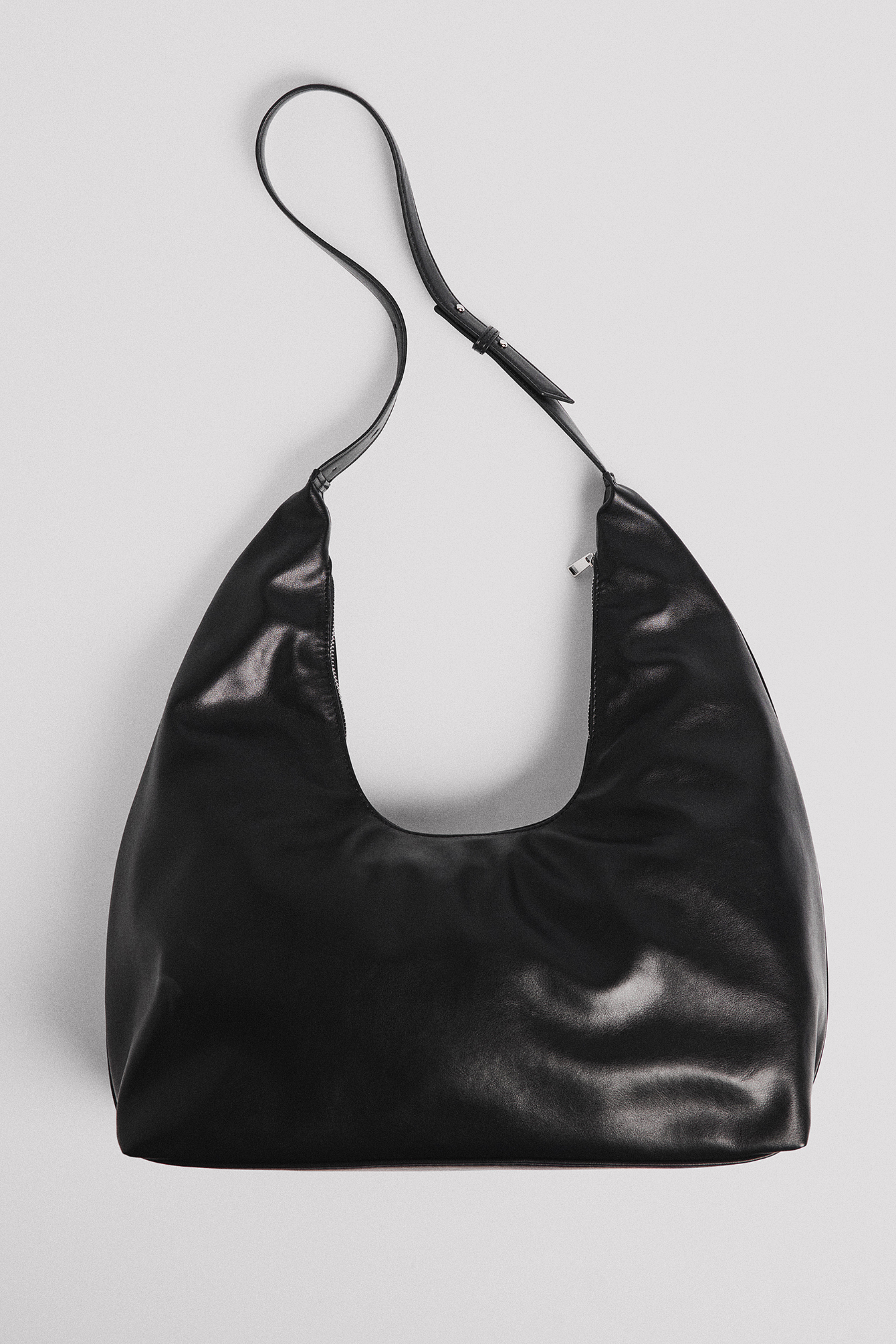 Large Rounded Tote Bag Black | NA-KD