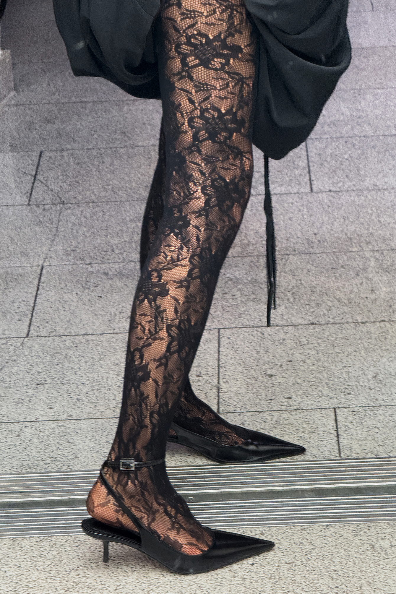 Lace Tights Black Na Kd
