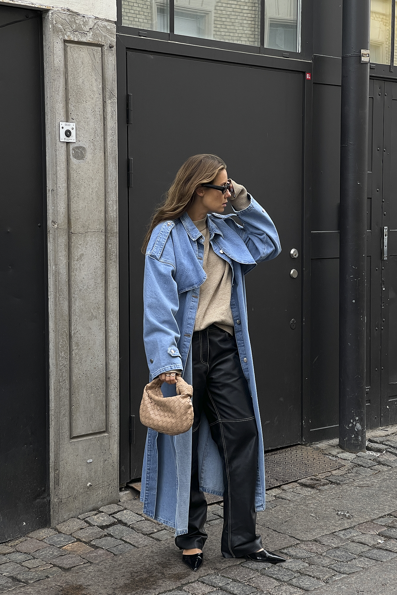 Denim Trenchcoat Blue | na-kd.com