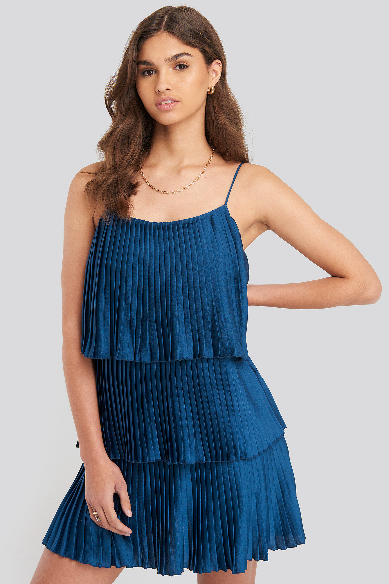 Fan Dress Blue | na-kd.com