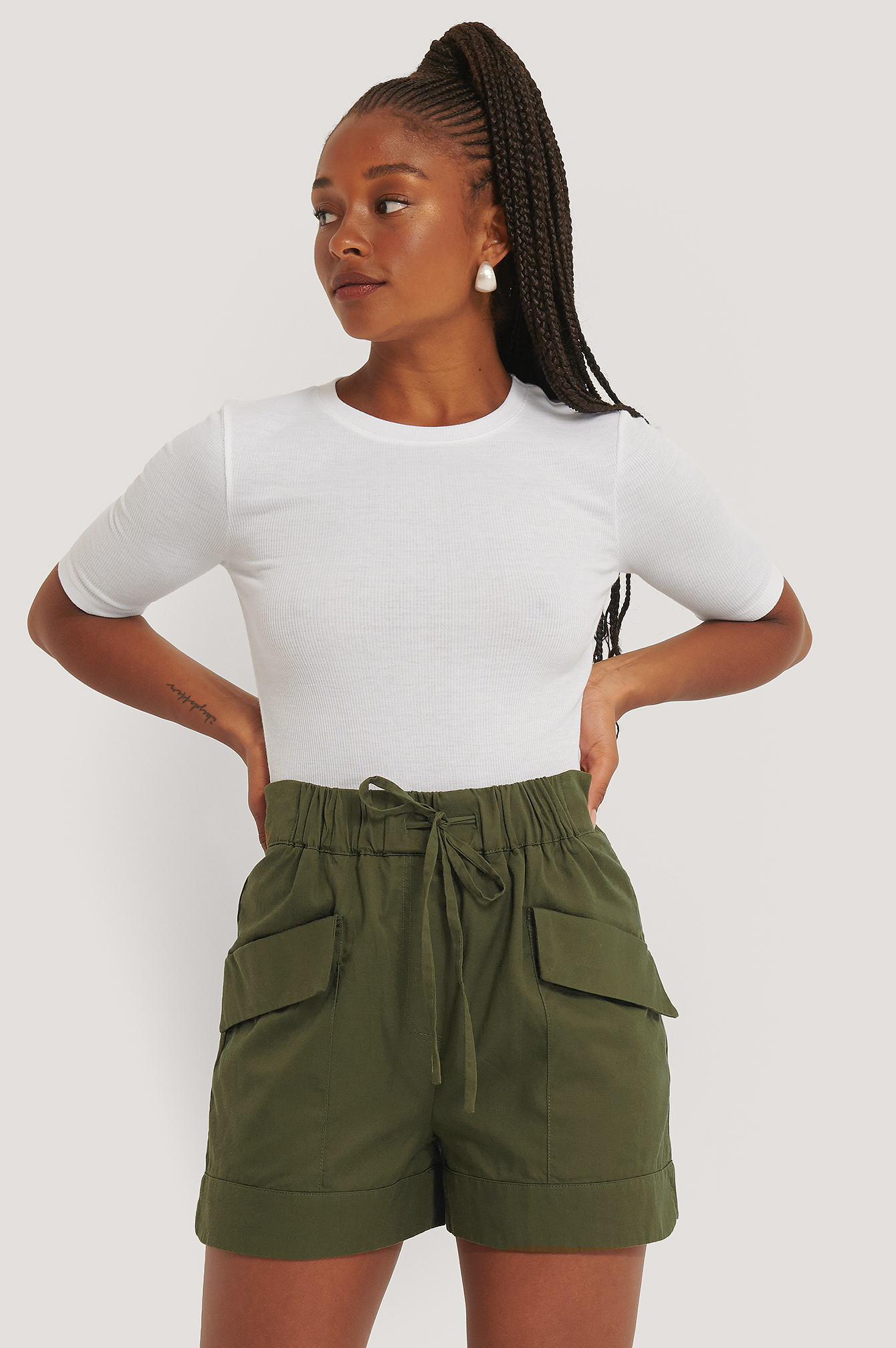 Harvey Bermuda Shorts Green | NA-KD