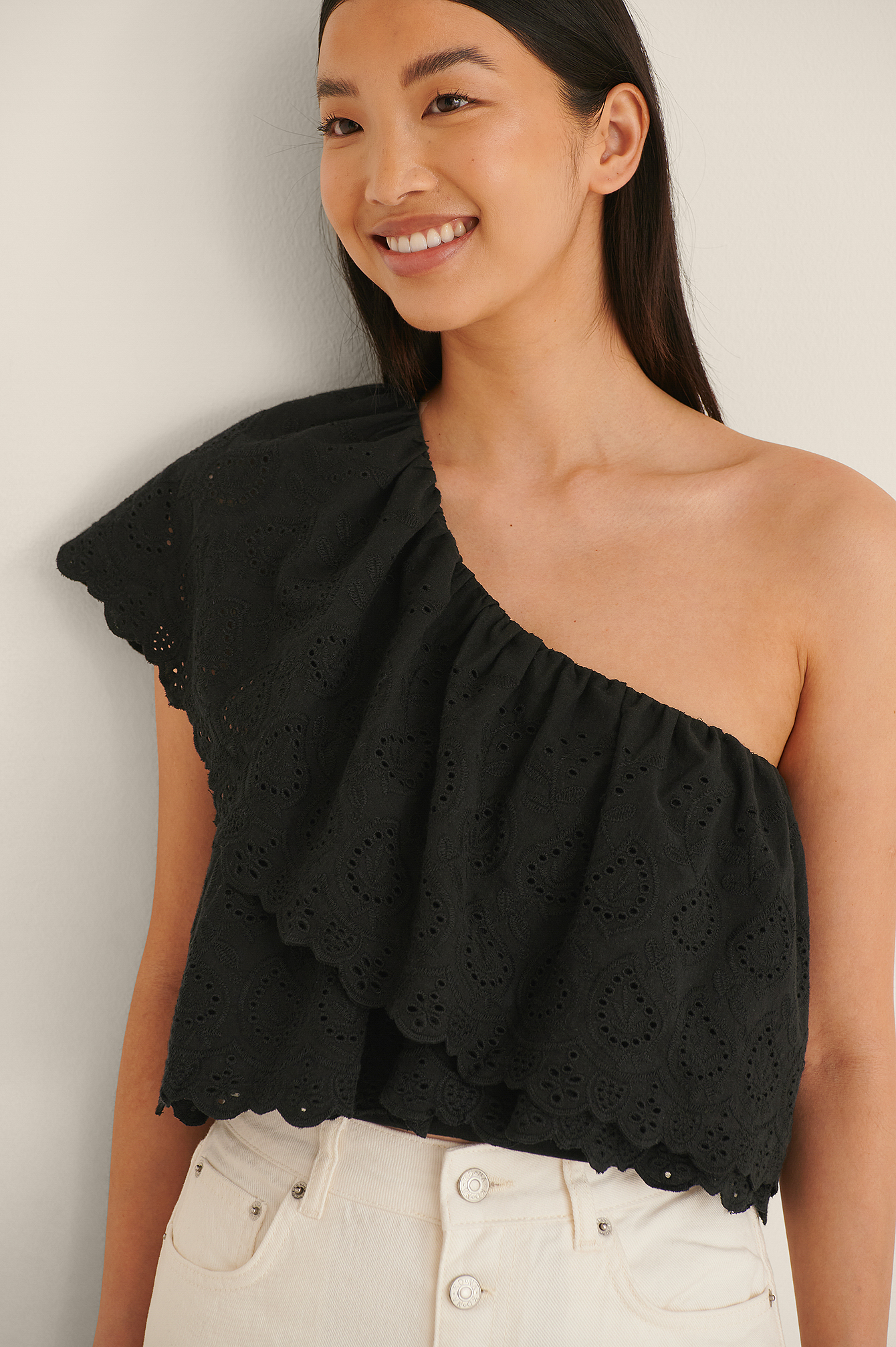 Organic Smock Back Strap Top Flower | na-kd.com