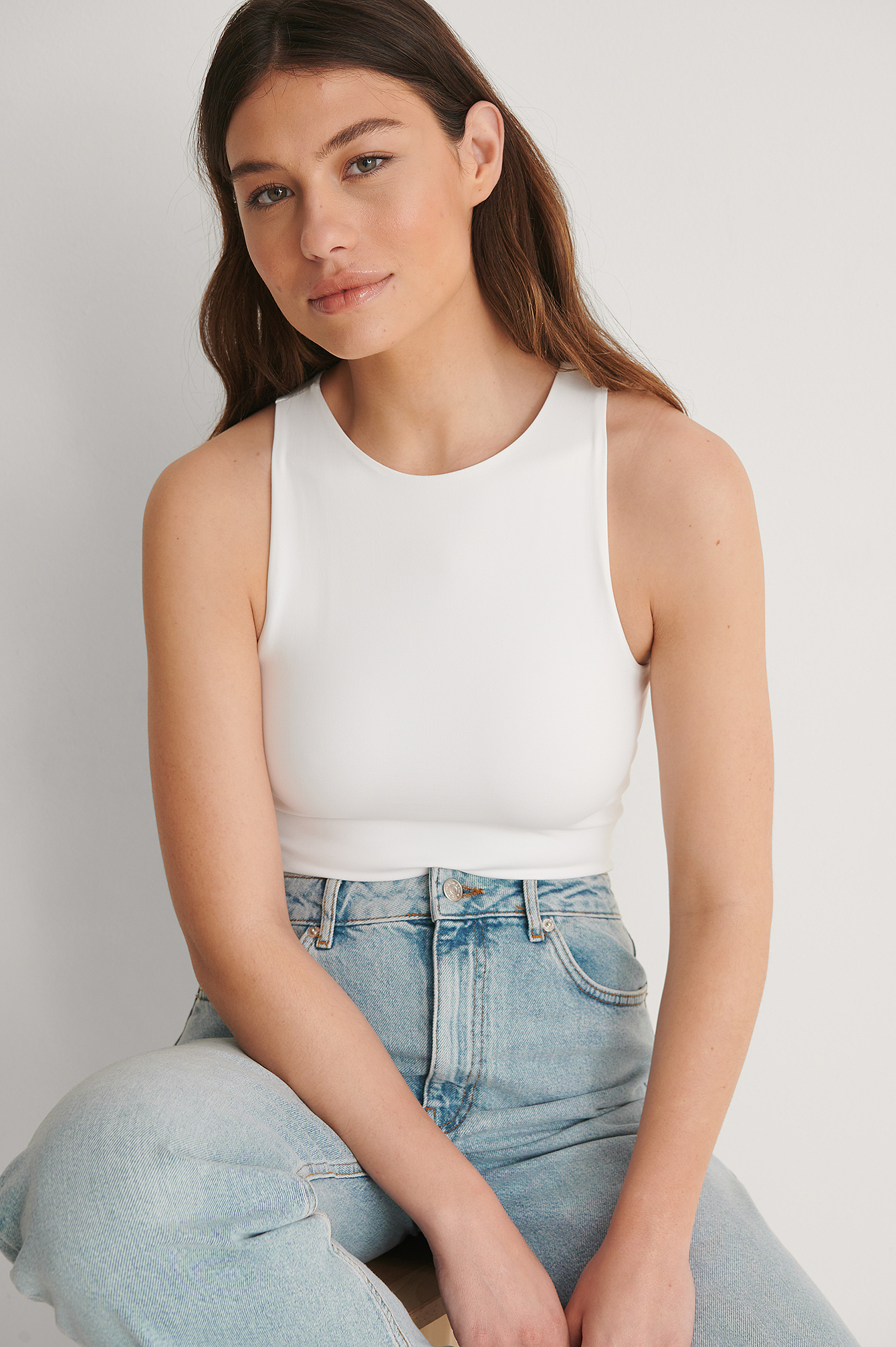 Col Haut Body Blanc | NA-KD