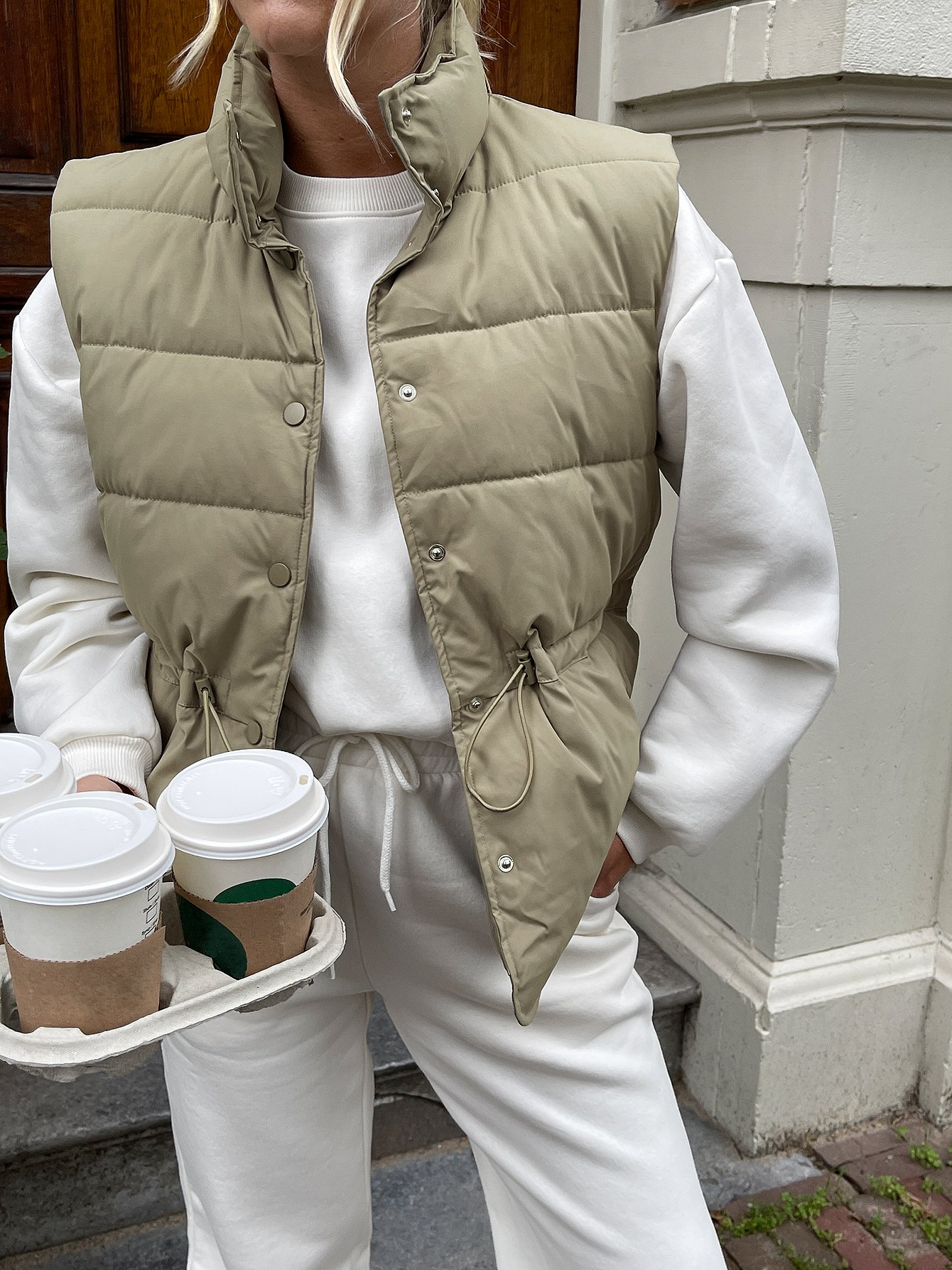 Padded Vest Green | NA-KD