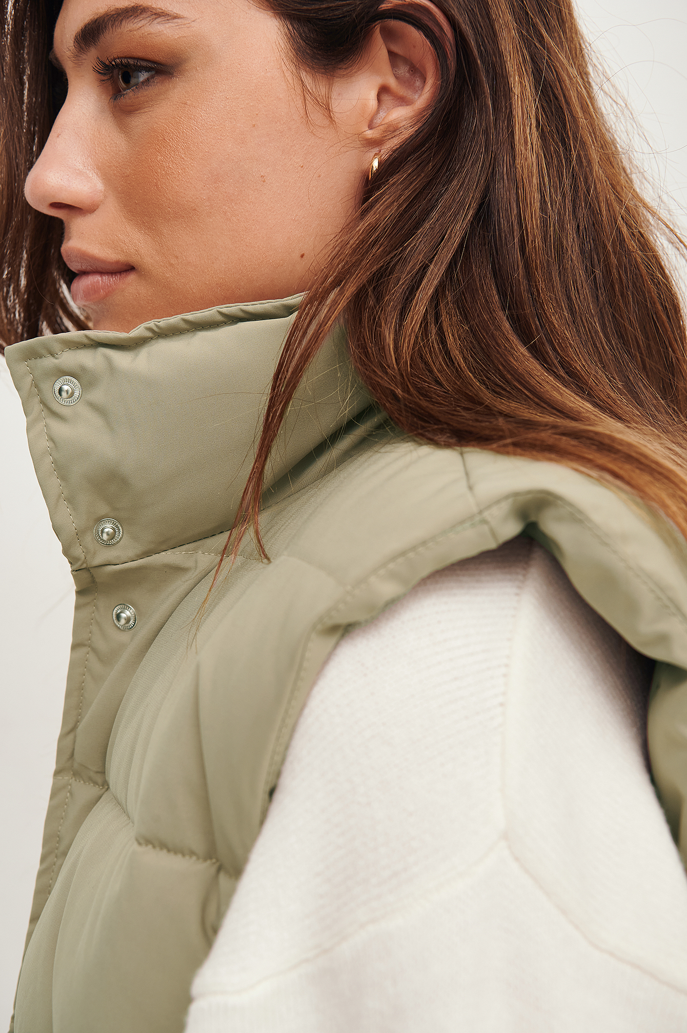 Padded Vest Green | na-kd.com