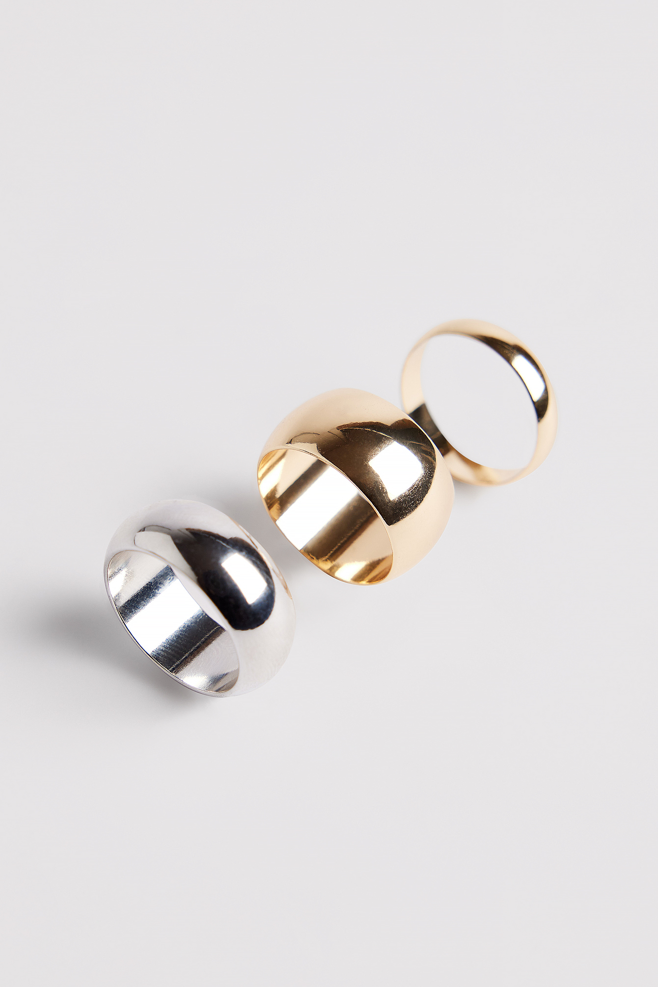 Multipack Mix Rings Silver | NA-KD