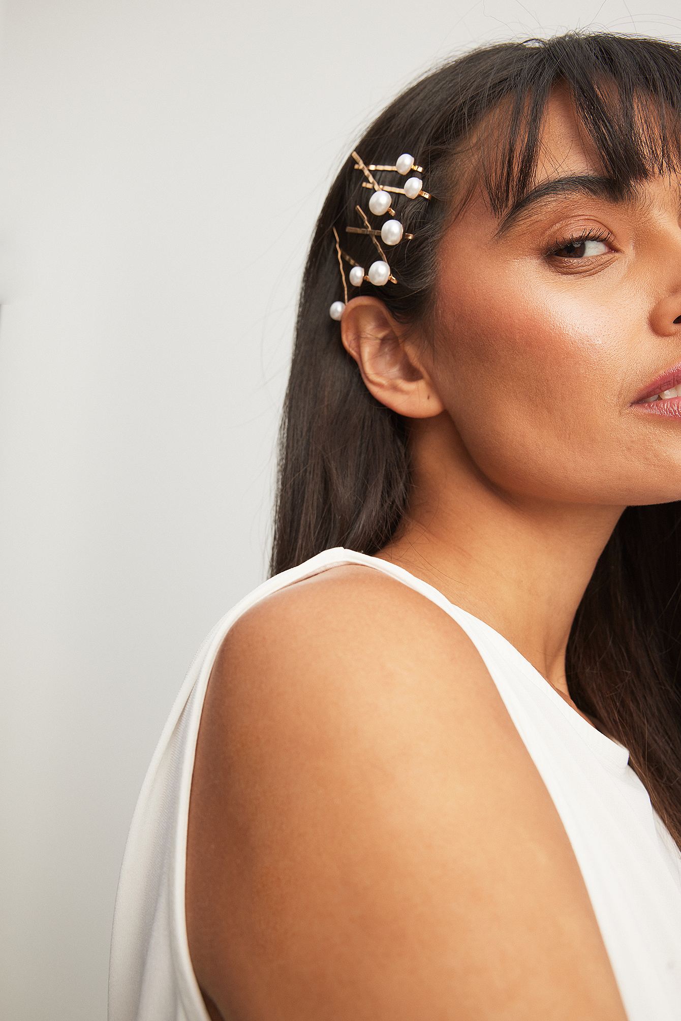 Multipack Pearl Hair Pins Gold | NA-KD