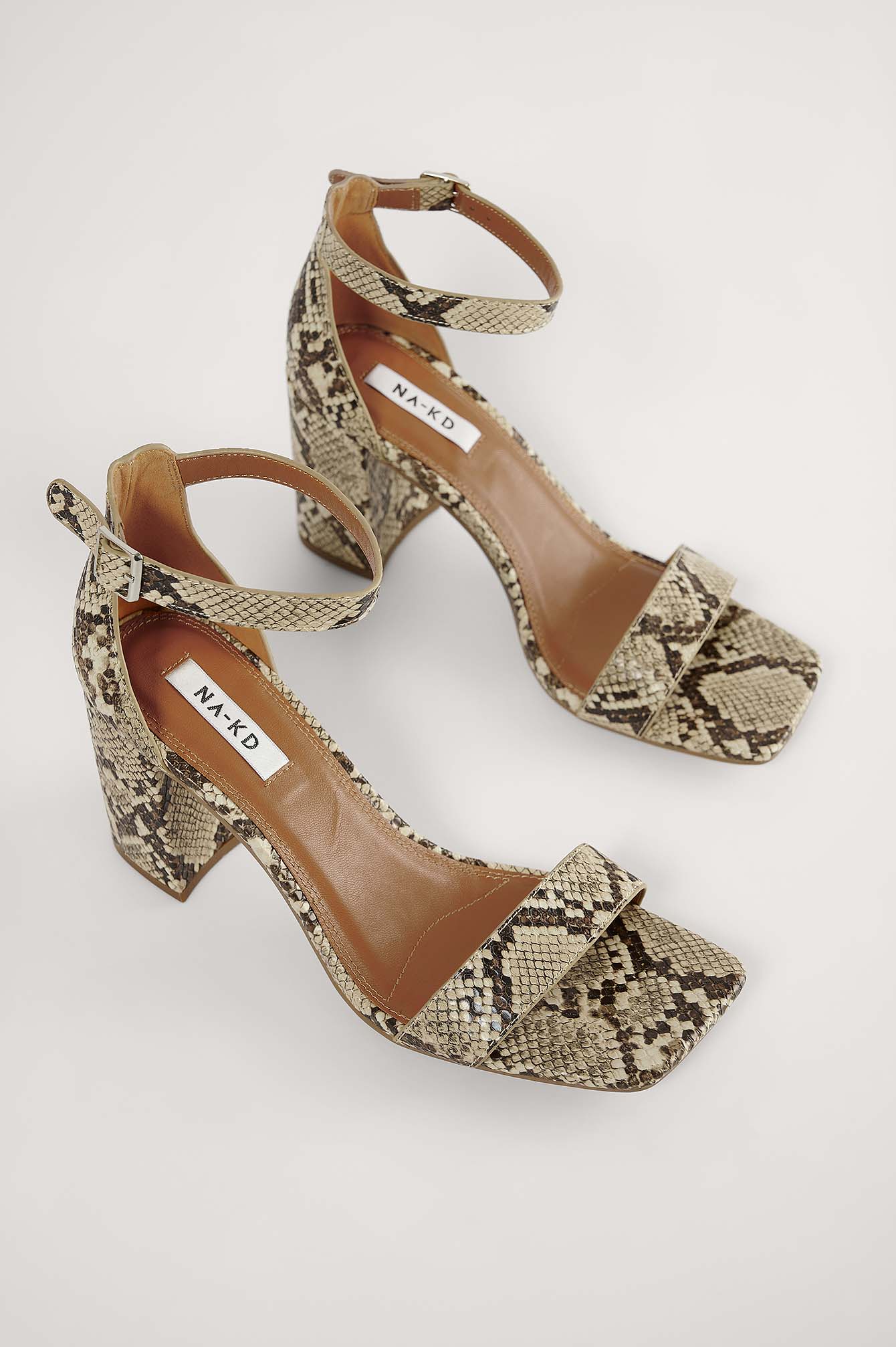 Basic Block Heel Sandals Multicolor | na-kd.com