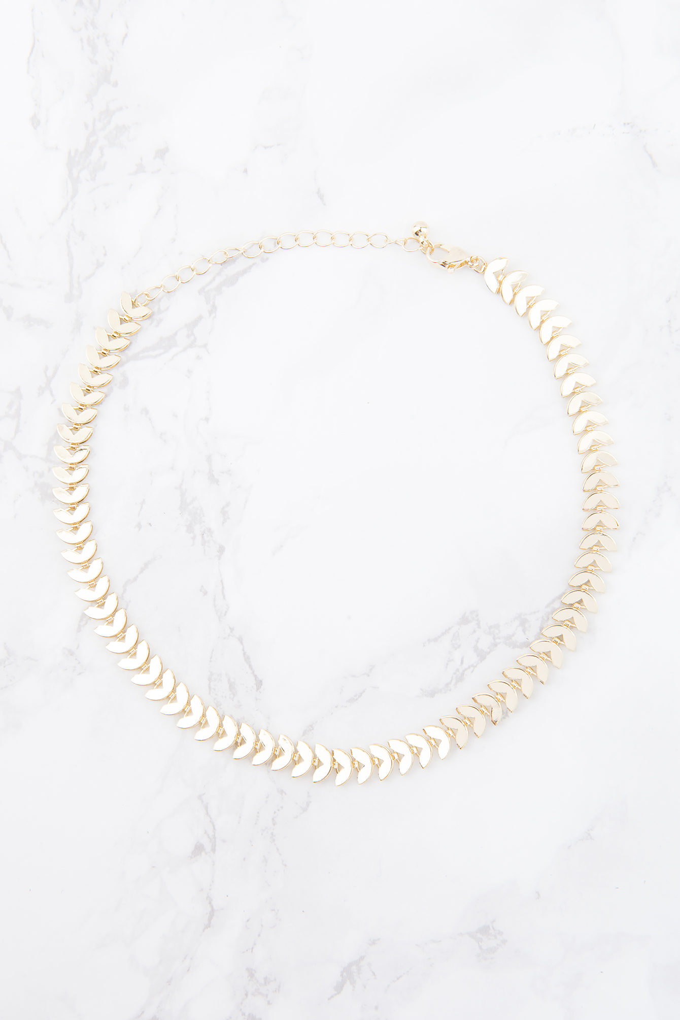 Fishbone Choker Gold | na-kd.com
