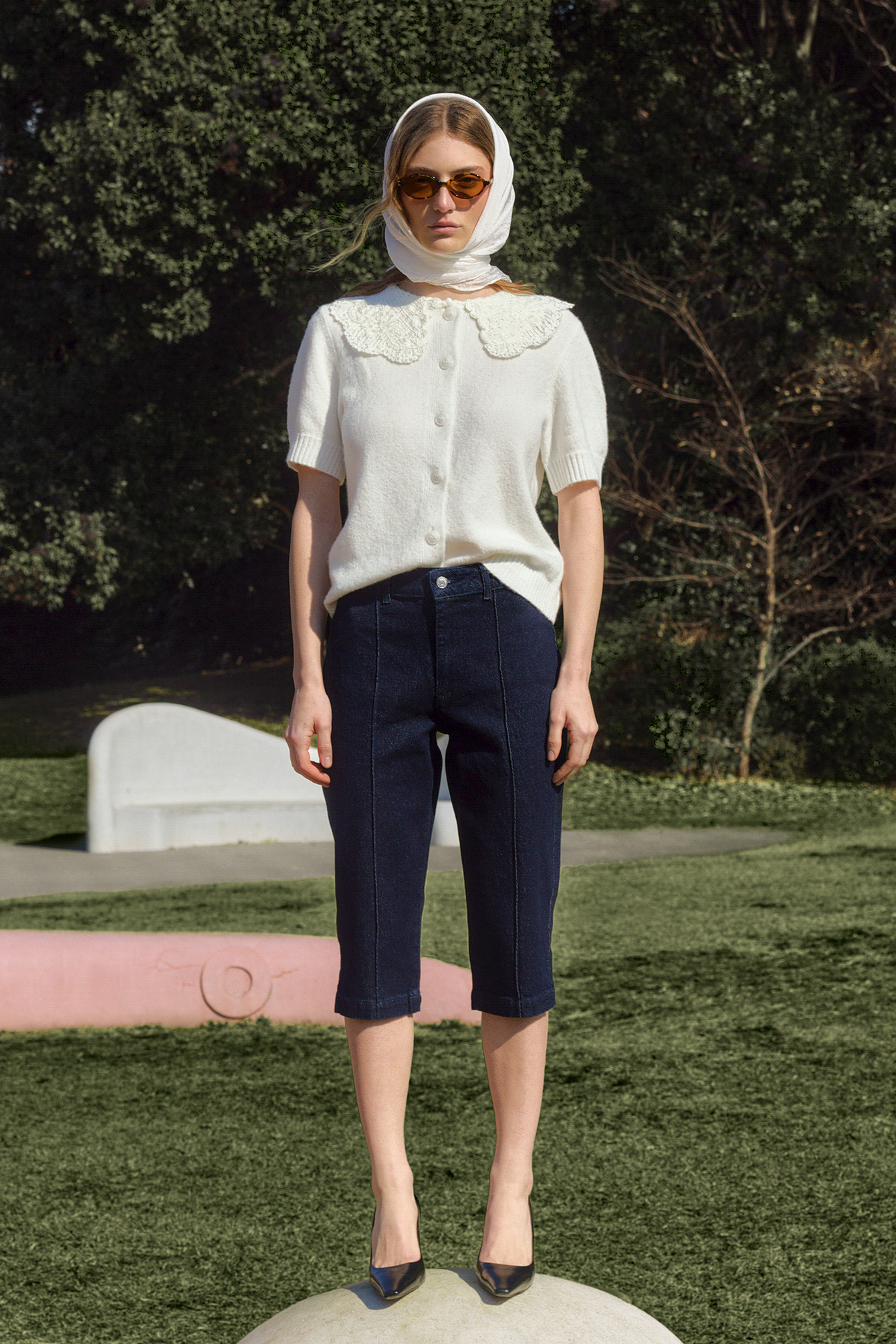 Capri-Shorts Blau | NA-KD