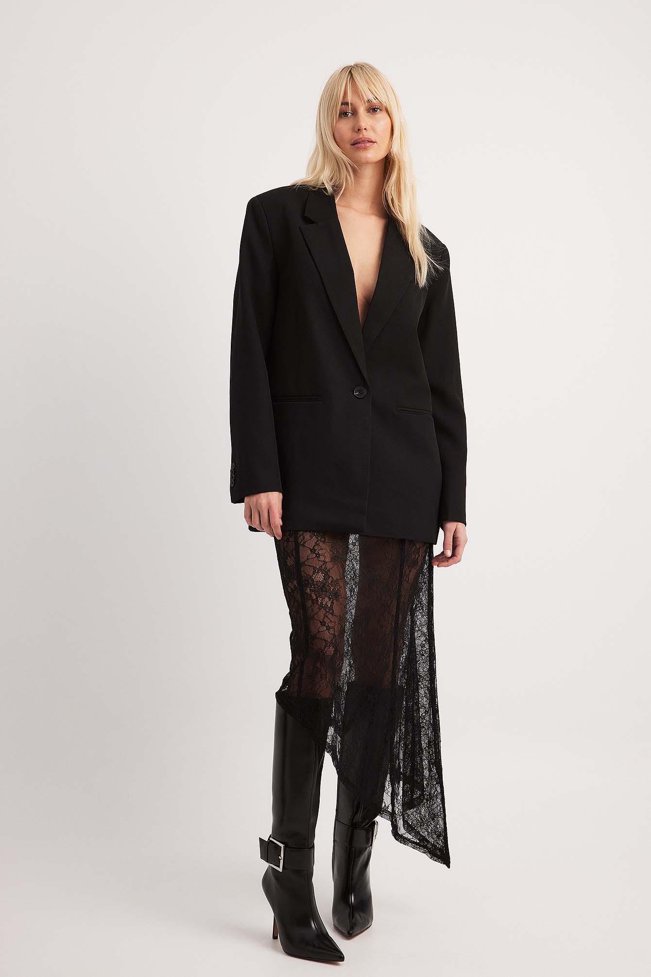 Lace Skirt Black Na Kd