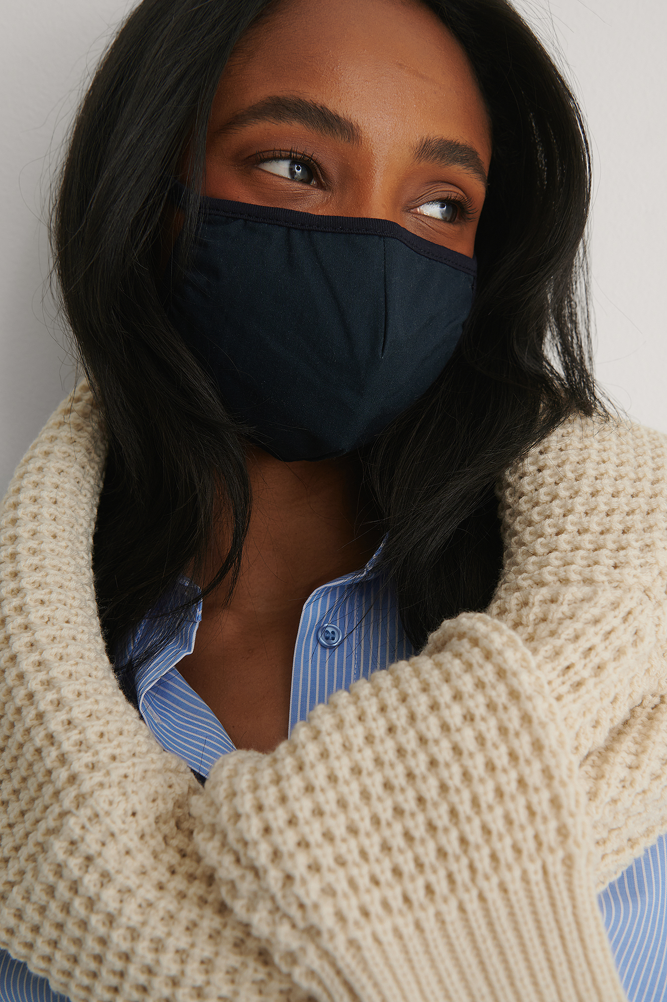 2-Pack Dark Flower Fitted Masks Multicolor | na-kd.com