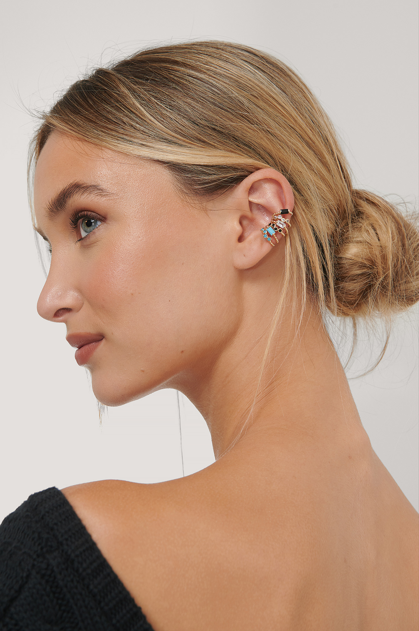 6-Pack Colored Ear Cuffs Gold | na-kd.com