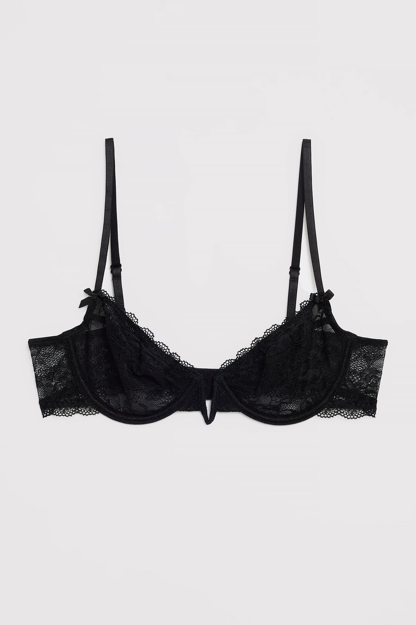 All Lace Wire Bra Black Na Kd