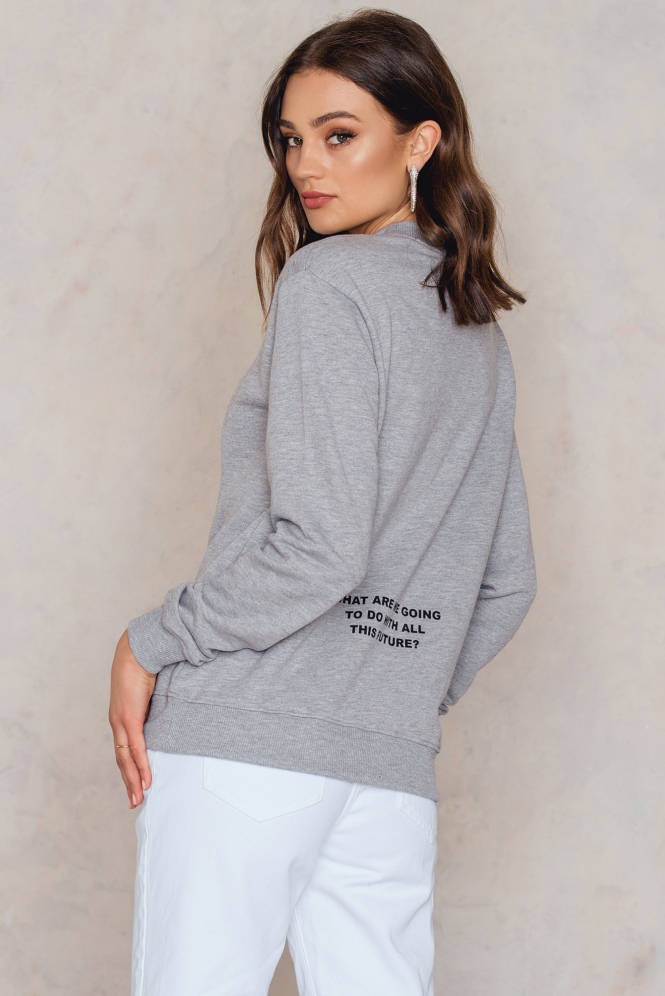 All This Future Sweater Grey | NA-KD