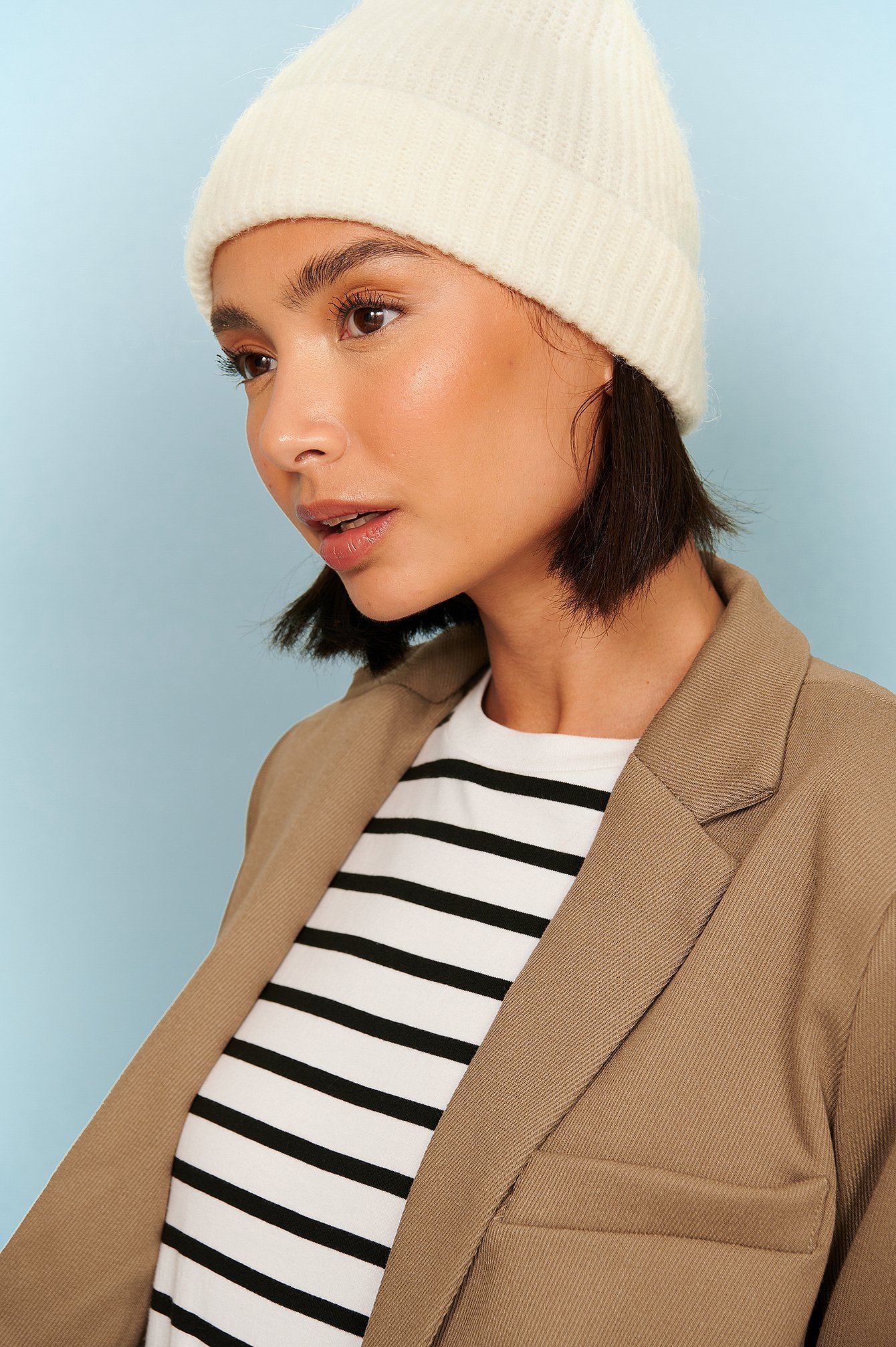 Alpaca Blend Beanie Grey | na-kd.com