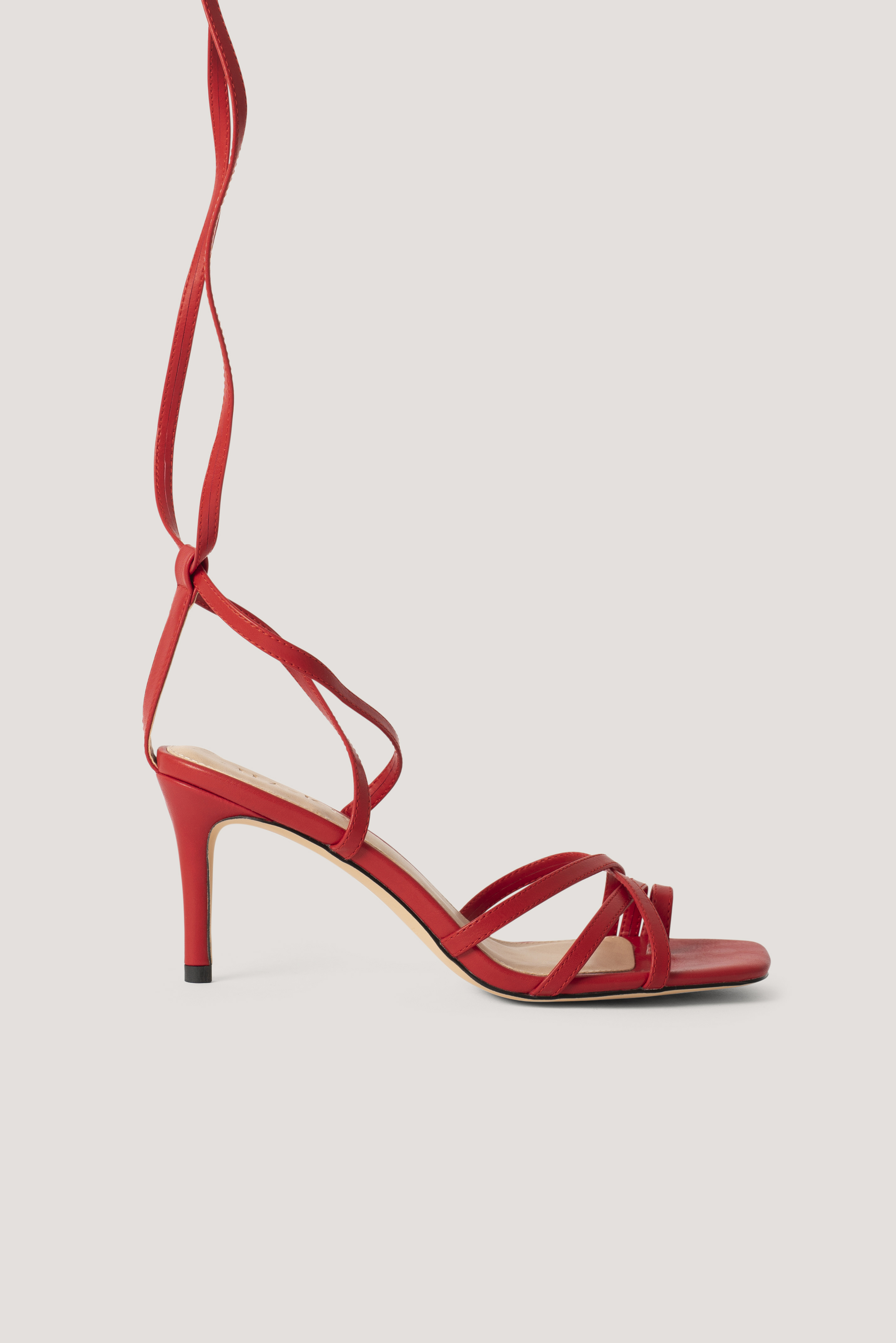 Ankle Strap Stiletto heels Red | na-kd.com