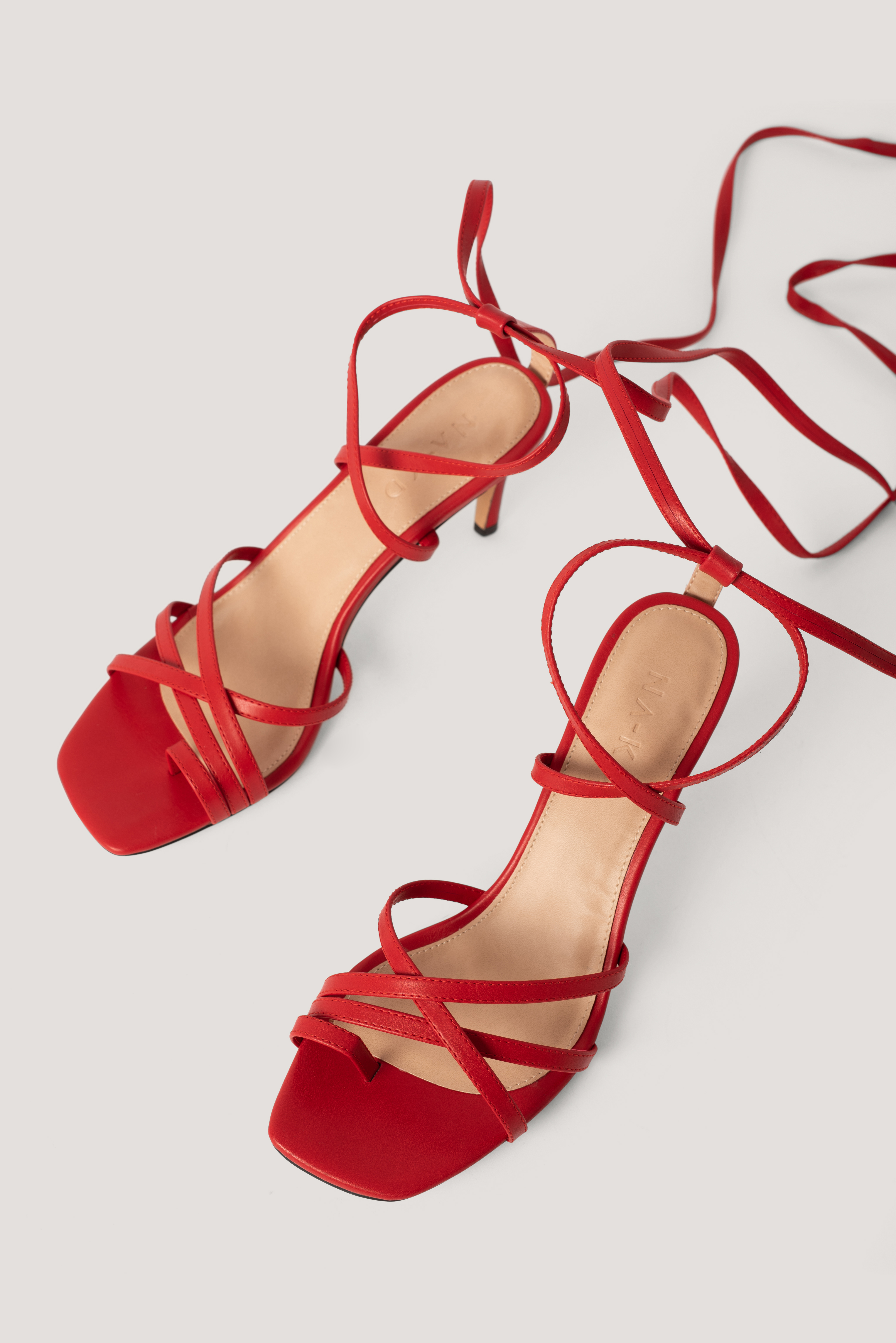 Ankle Strap Stiletto heels Red | na-kd.com