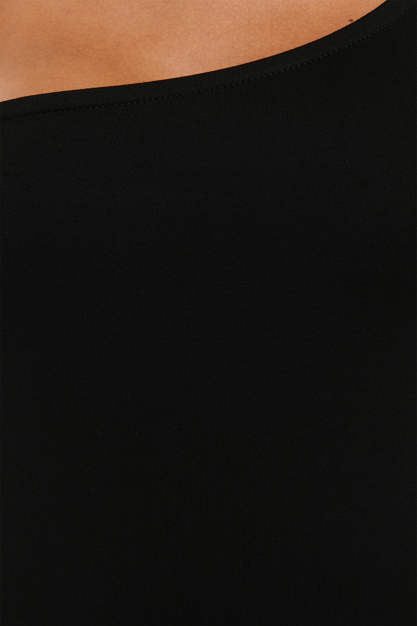 Asymmetric Spaghetti Strap Top Black | na-kd.com