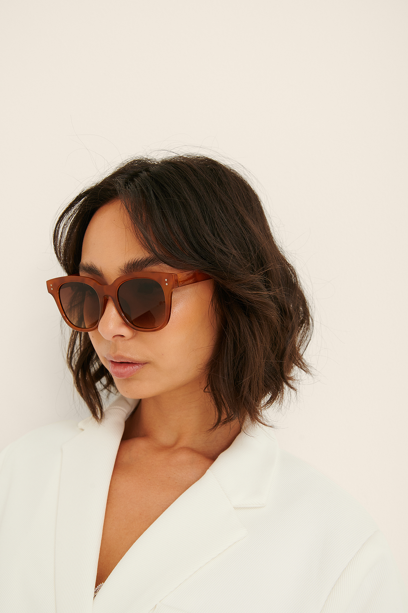 Wire Detailed Screen Sunglasses Black | na-kd.com