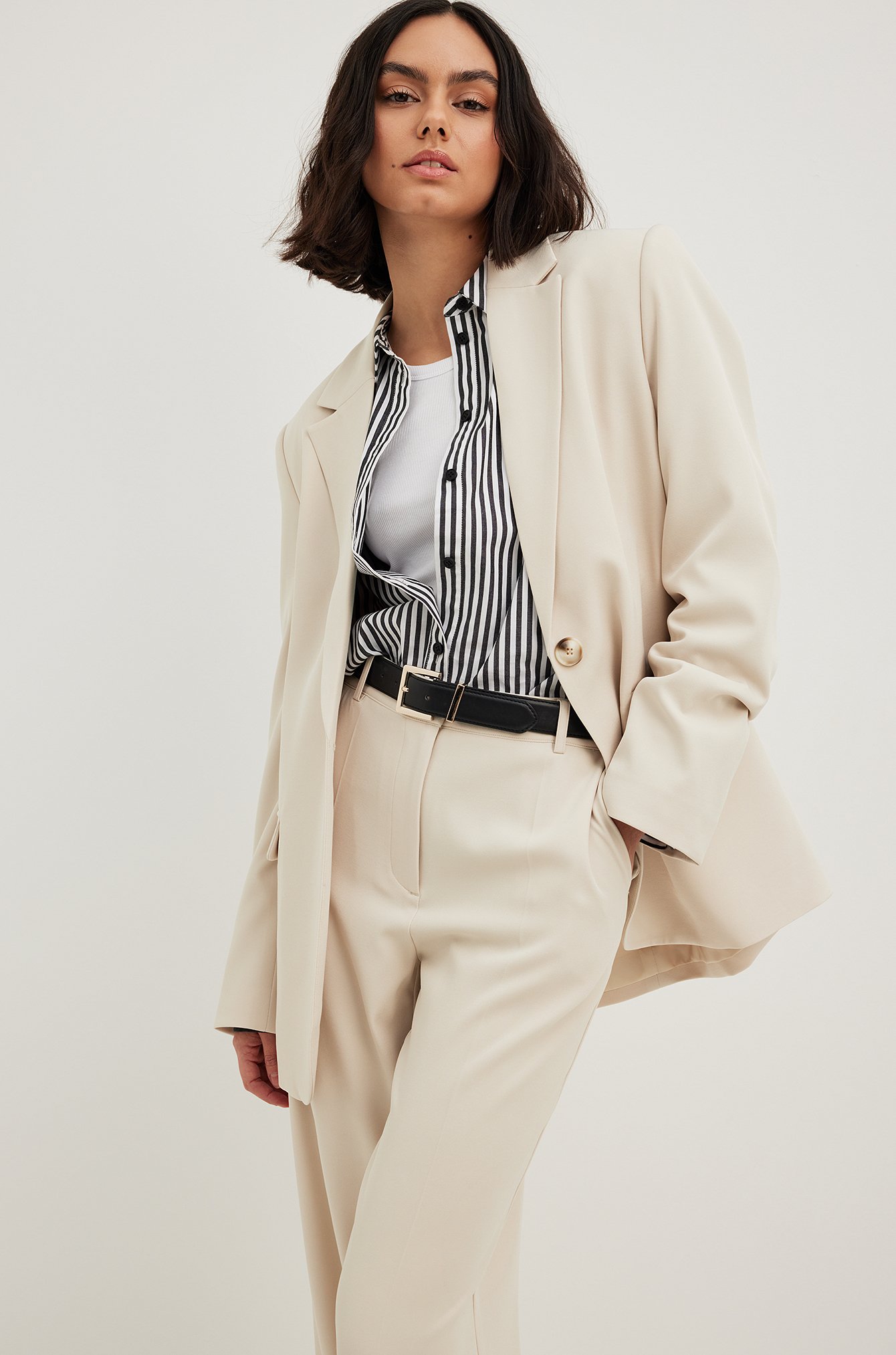 Basic Blazer Beige | NA-KD