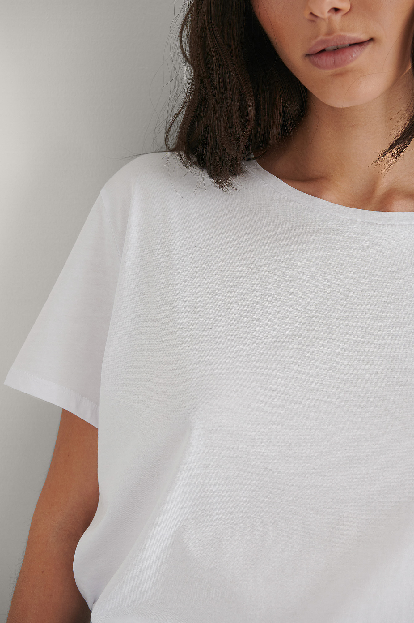 Basic Oversized Tee White | na-kd.com